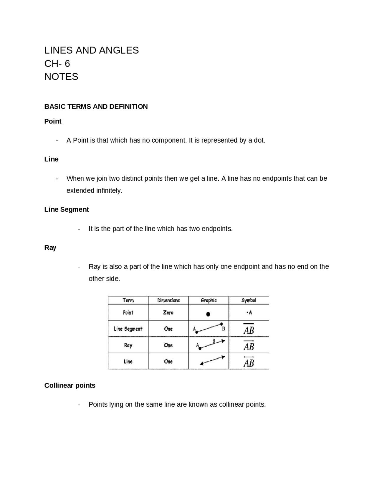 LINES AND ANGLES CLASS 9 NOTES Docsity LINES AND ANGLES CLASS 9 NOTES Docsity