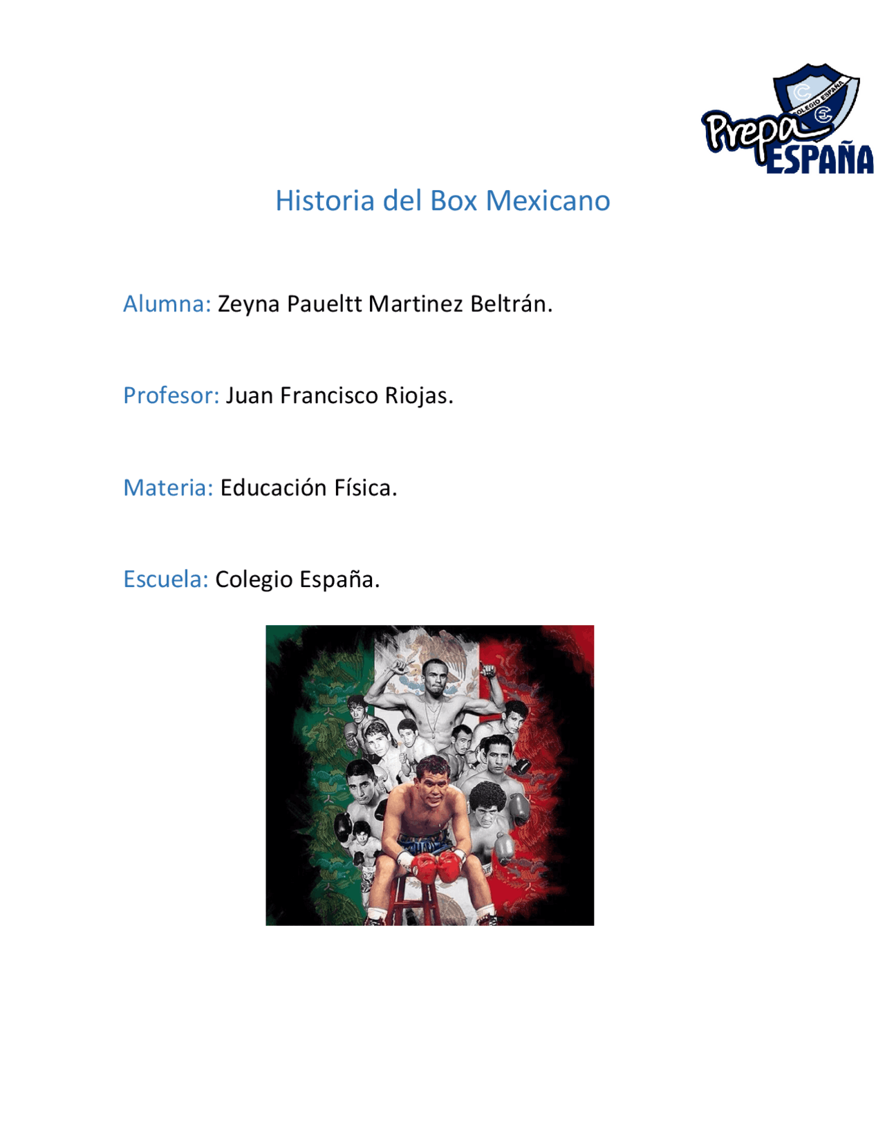 Historia del box mexicano desde sus inicios - Docsity