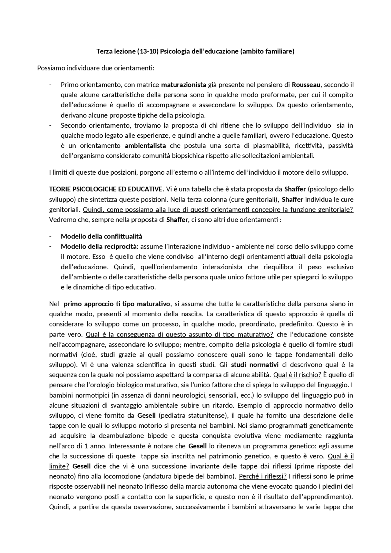 Appunti Psicologia Delleducazione Docsity