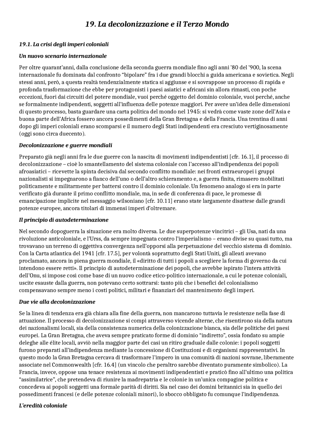 Capitolo Xix Docsity