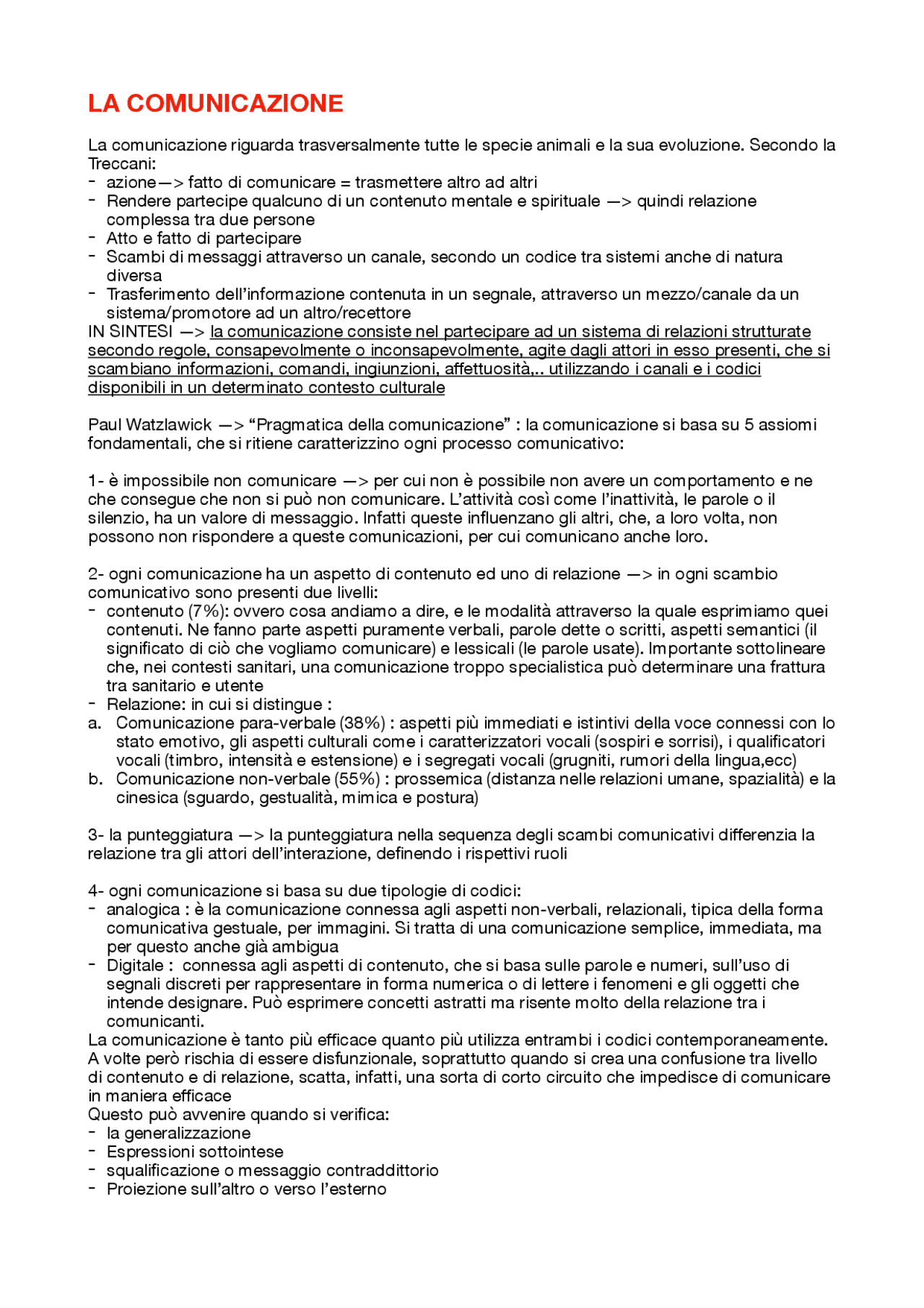 Riassunto Con Integrazione Di Dispense Docsity