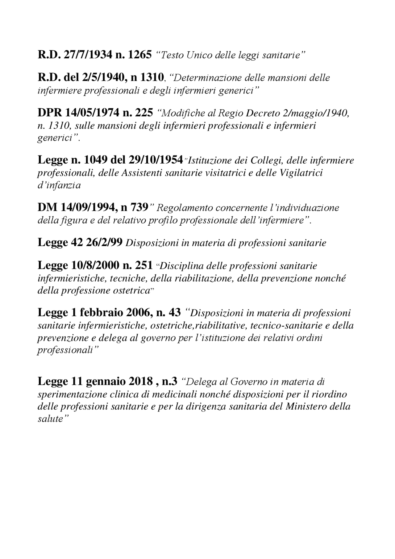 Scienze Infermieristiche Docsity