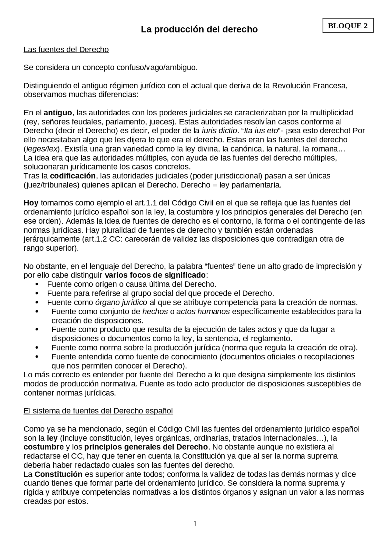 Apuntes De Fundamentos Del Derecho Docsity