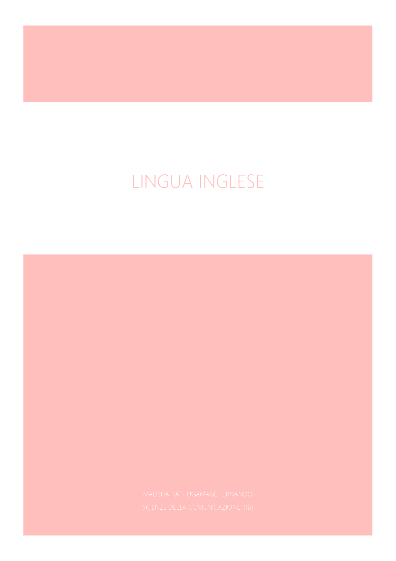 Appunti Di Lingua Inglese Docsity