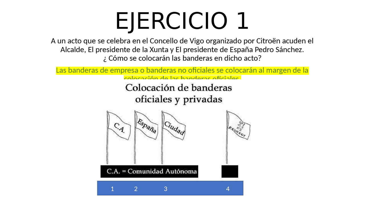 EJERCICIOS PROTOCOLO BANDERAS - Docsity