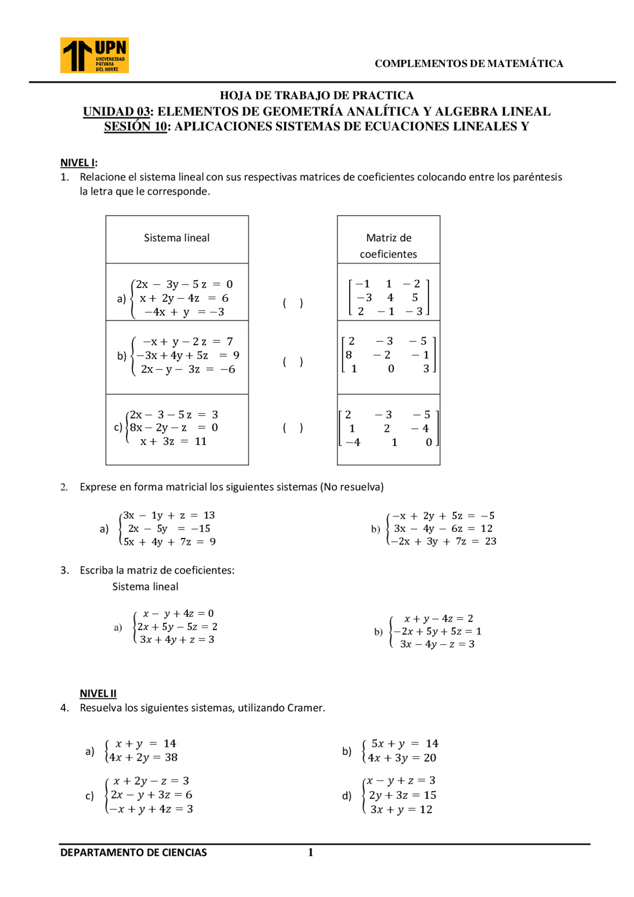 Desarrollo Del Complemento De Matematica Docsity