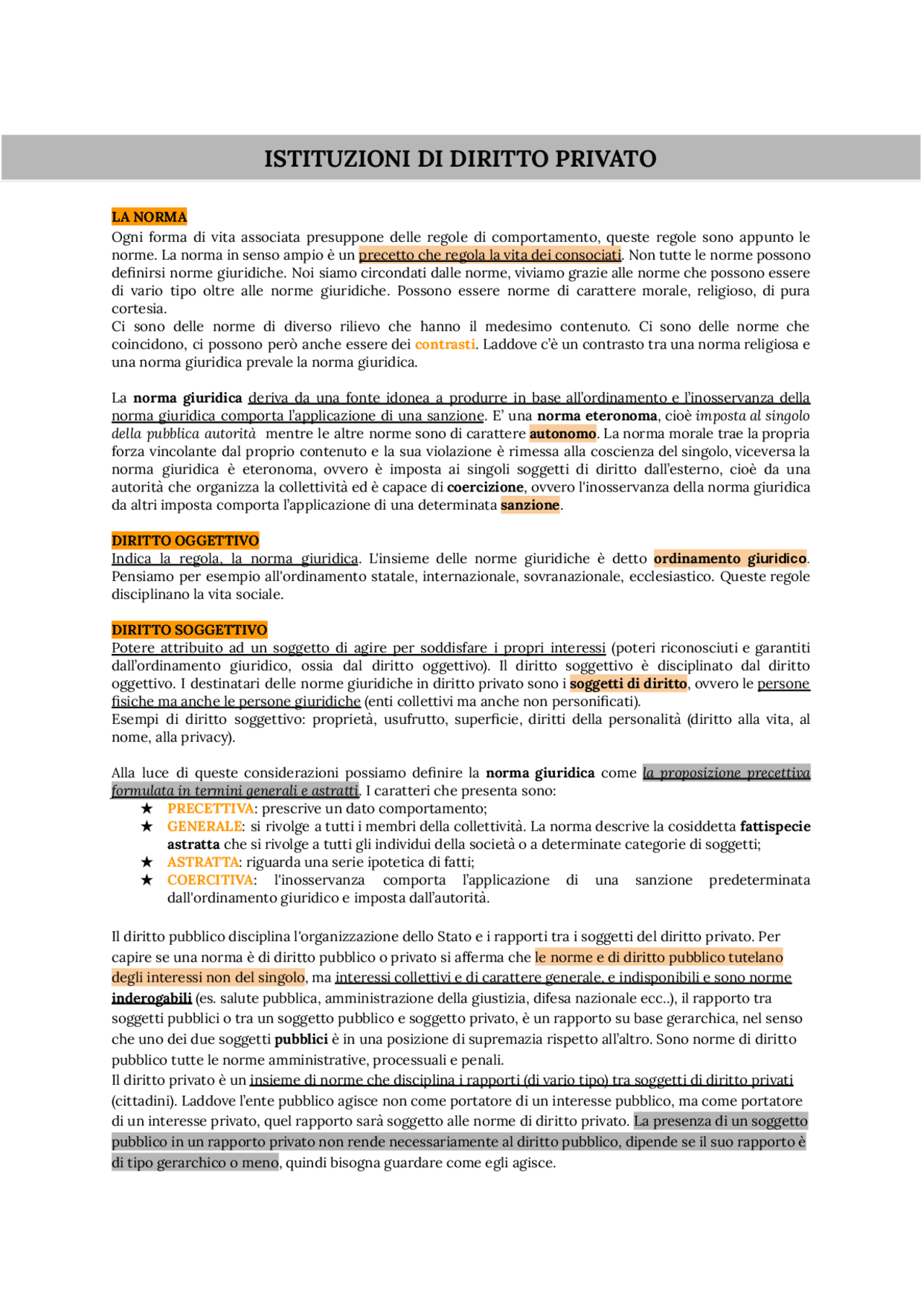 Appunti Completi Di Diritto Privato Docsity