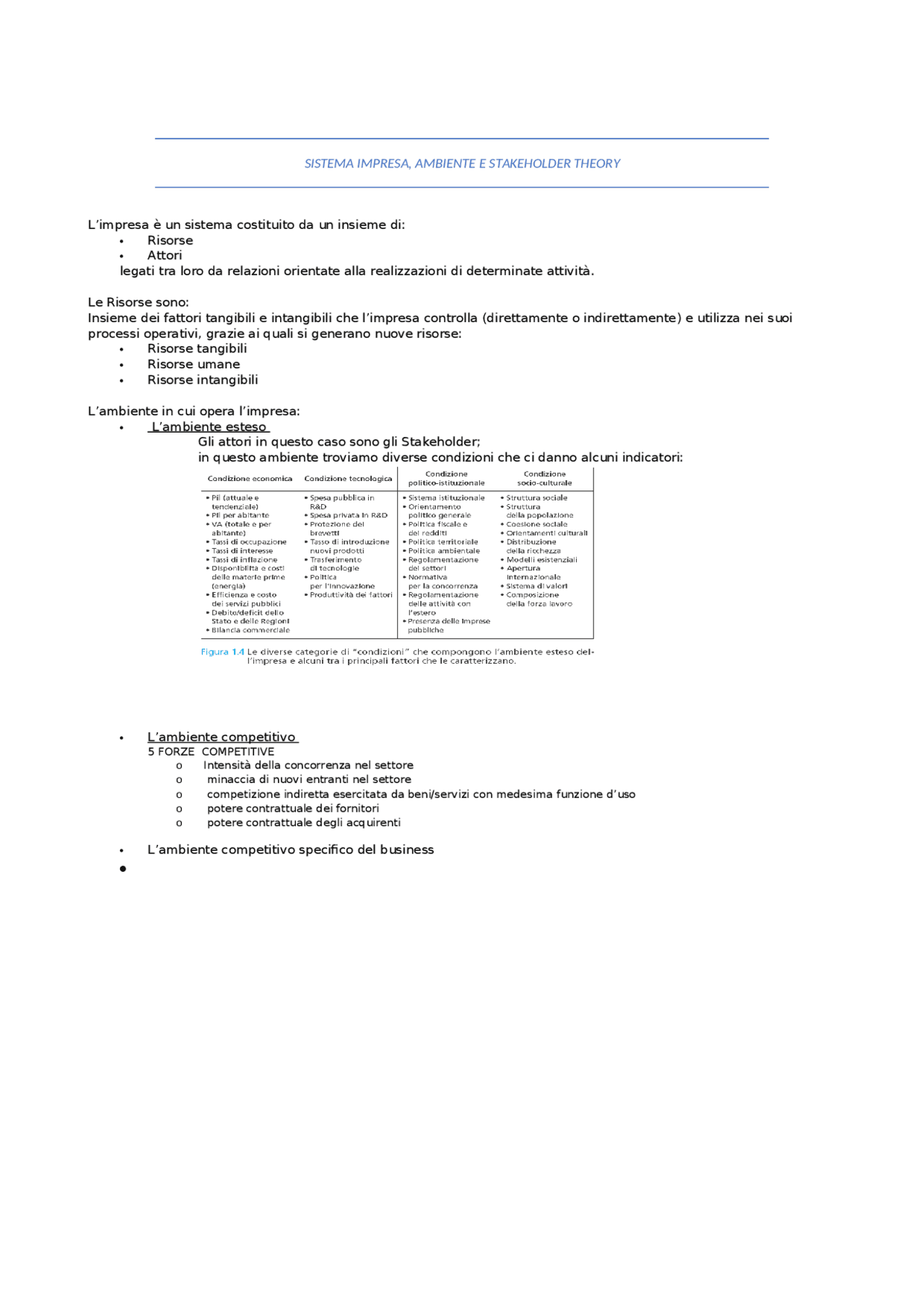 Economia E Direzione Delle Imprese Appunti Docsity