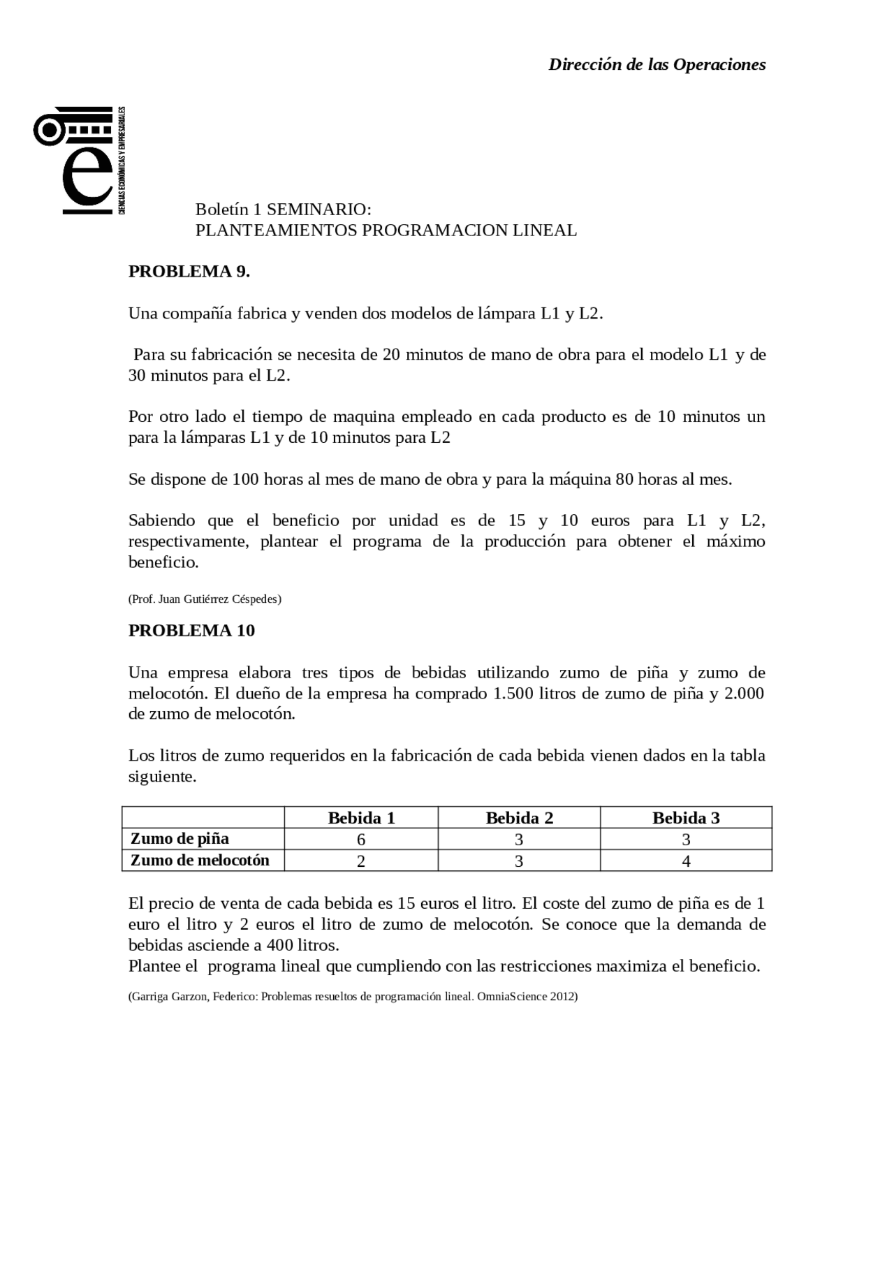 Ejercicios tipo exámenes y para repasar - Docsity