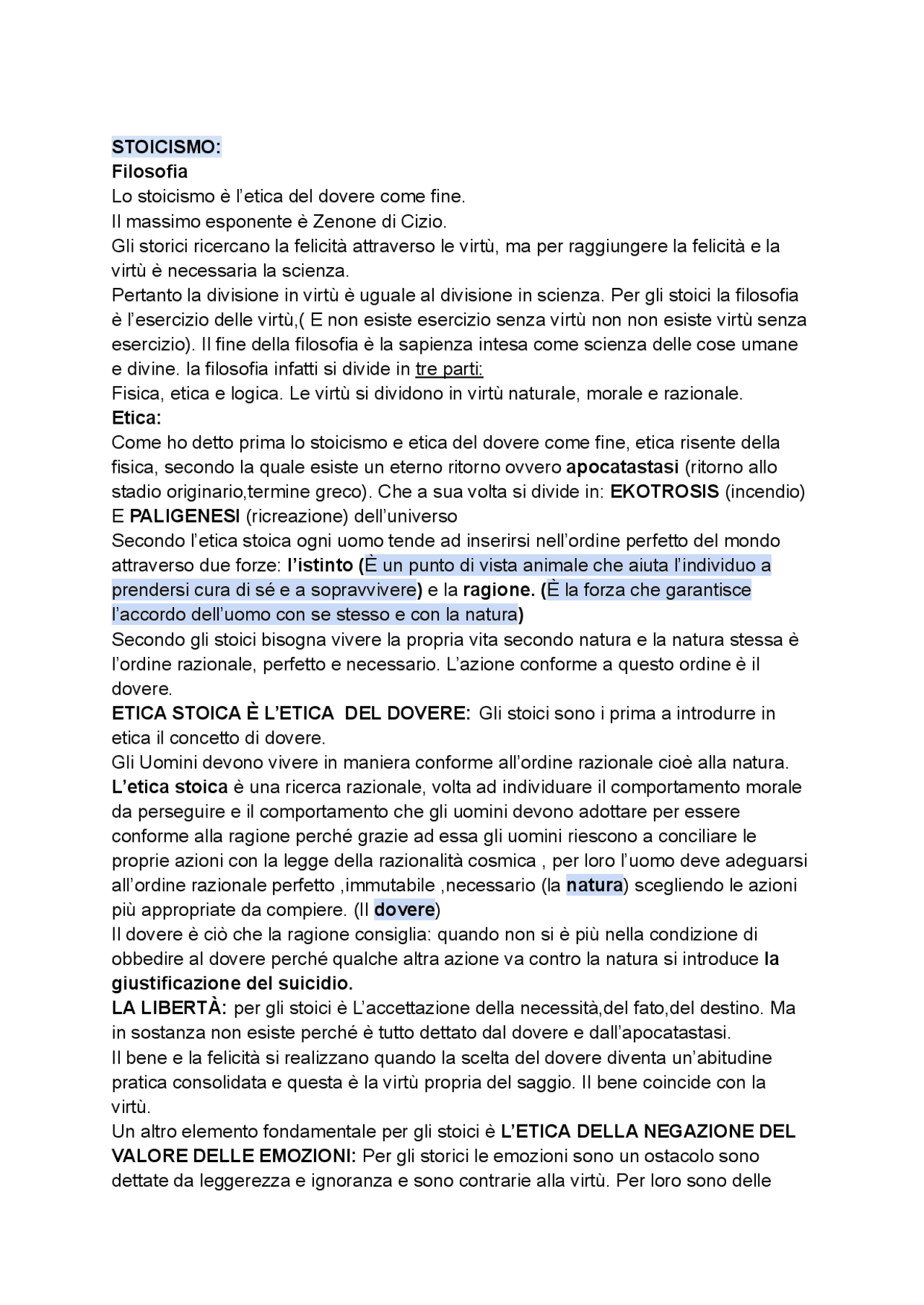 Scetticismostoicismoumanesimo E Rinascimento Docsity