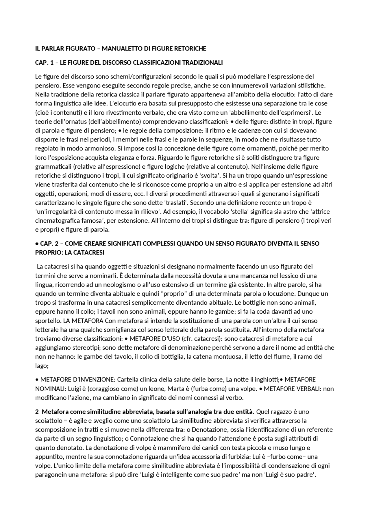 Riassunto Del Manuale Docsity