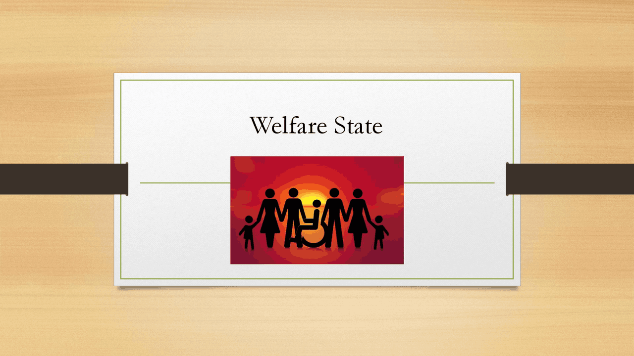 Welfare State Scienze Umane Docsity