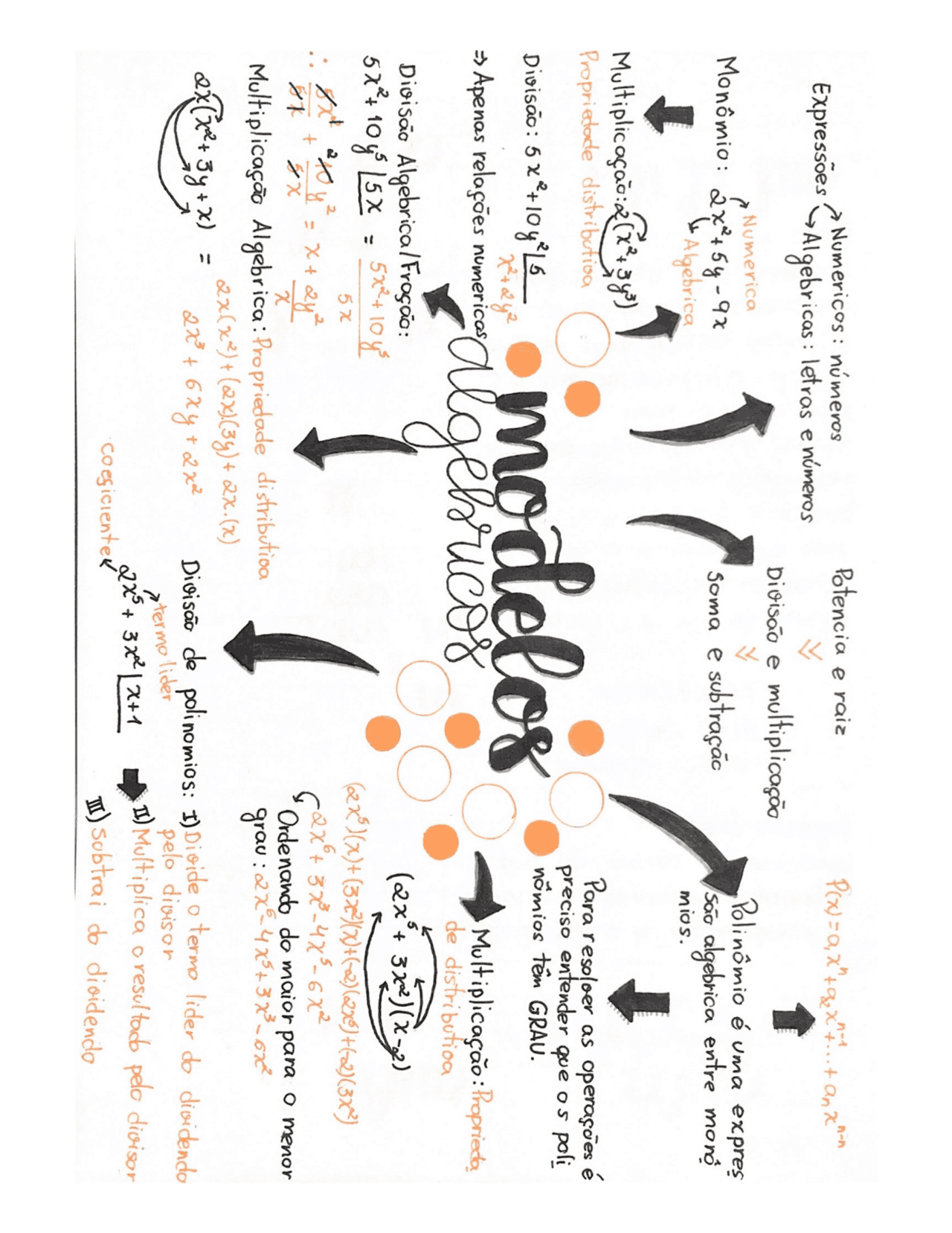 Modelos Algébricos - Mapa Mental - Docsity