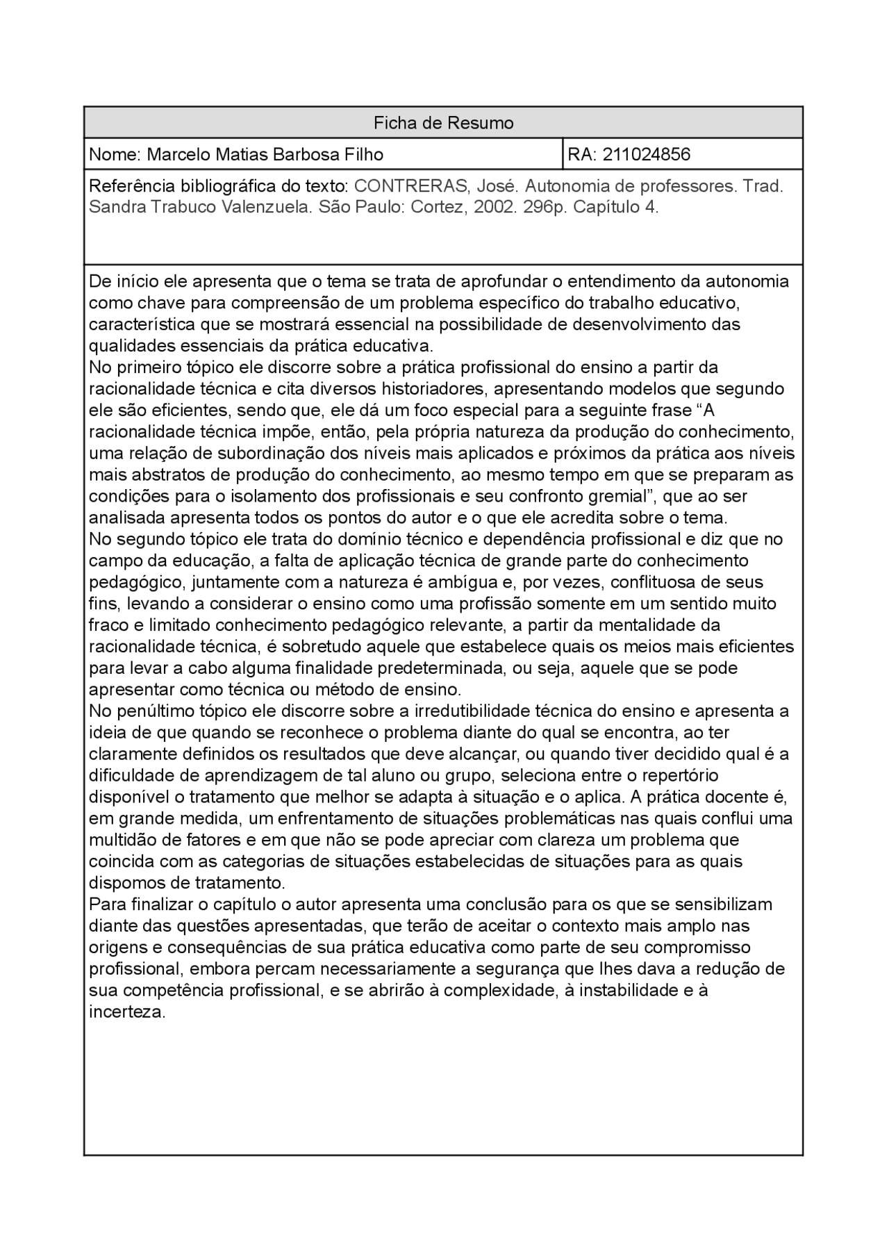 Um Breve Resumo Sobre O Capitulo 4 Do Texto Resúmenes Métodos De