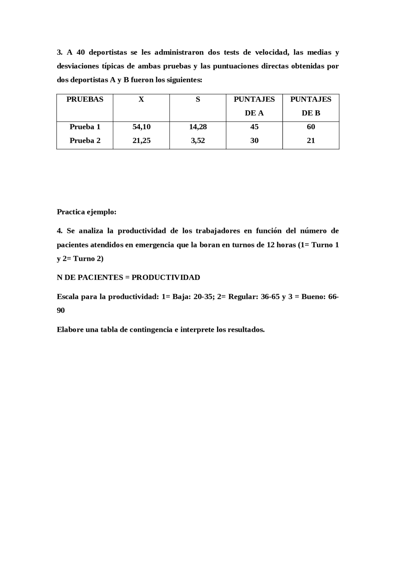 Ejercios De Bioestadistica 3 Exercises Of Biostatistics Docsity