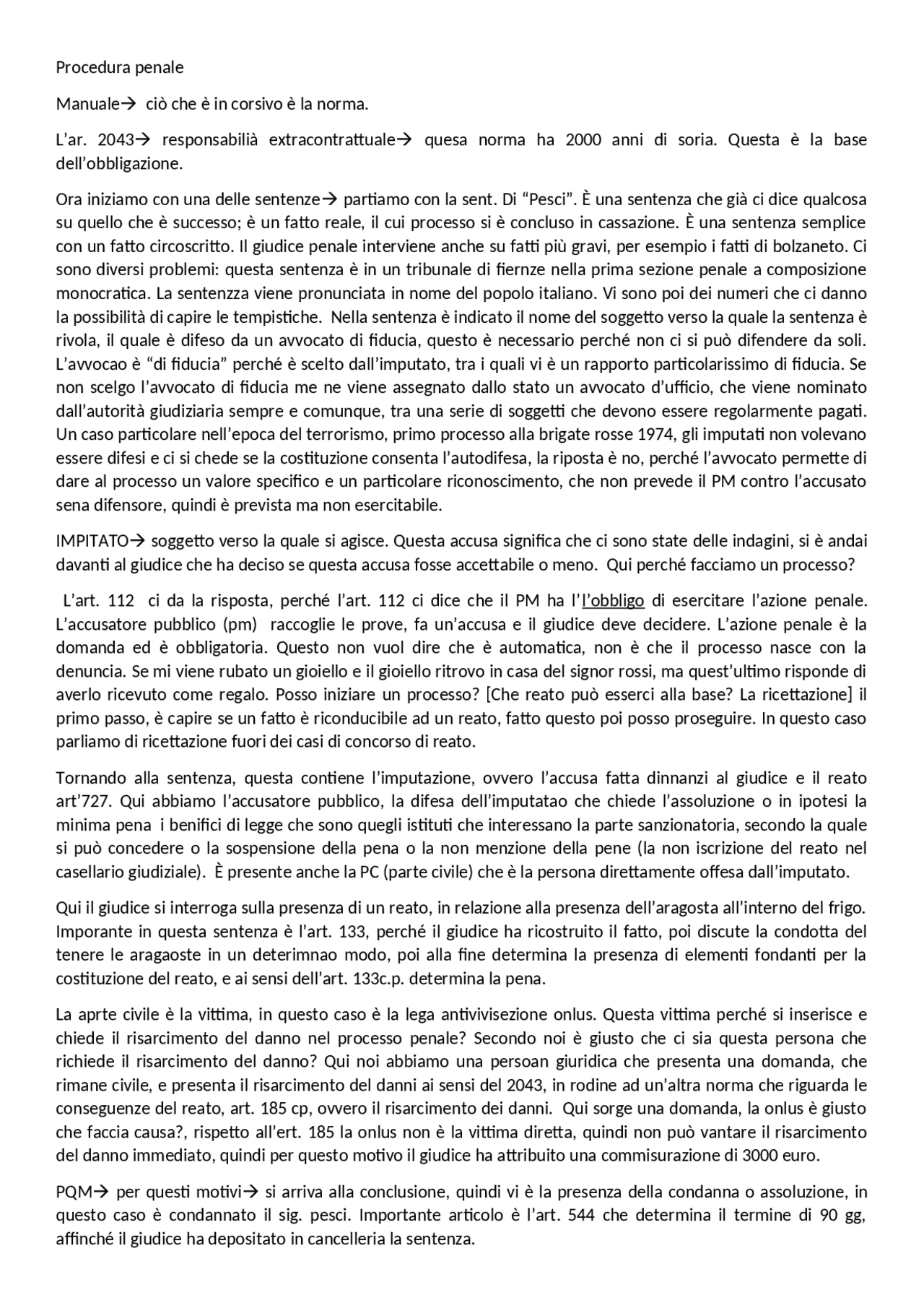 Riassunto Libro Diritto Processuale E Pratiche Criminali 2020 Docsity