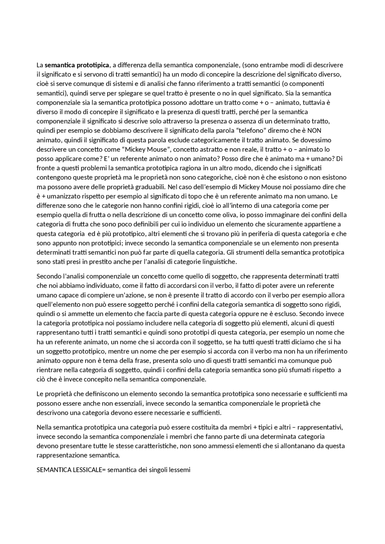 Linguistica Generale Docsity