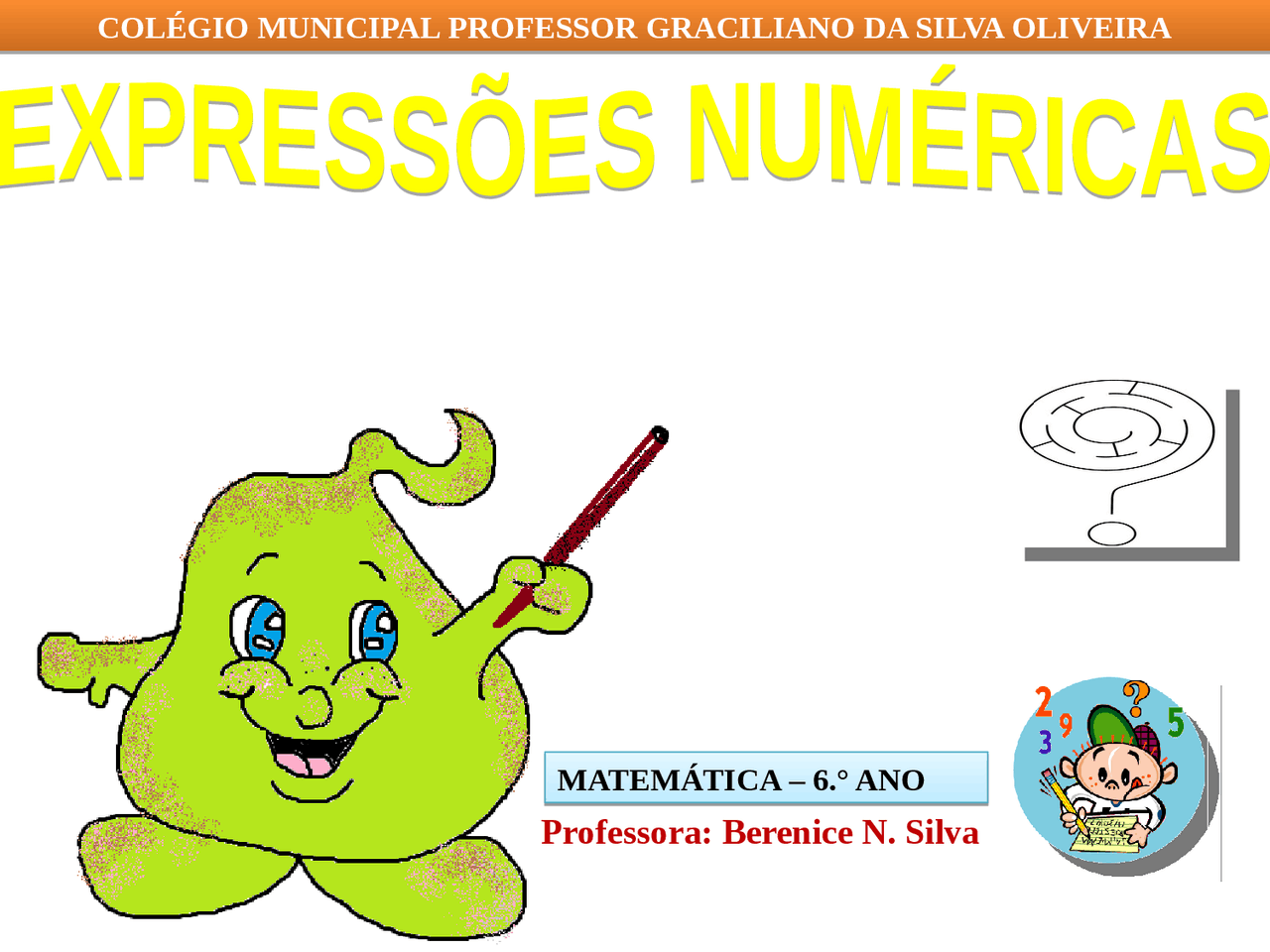 ExpressÕes NumÉricas Slide Matematica Docsity