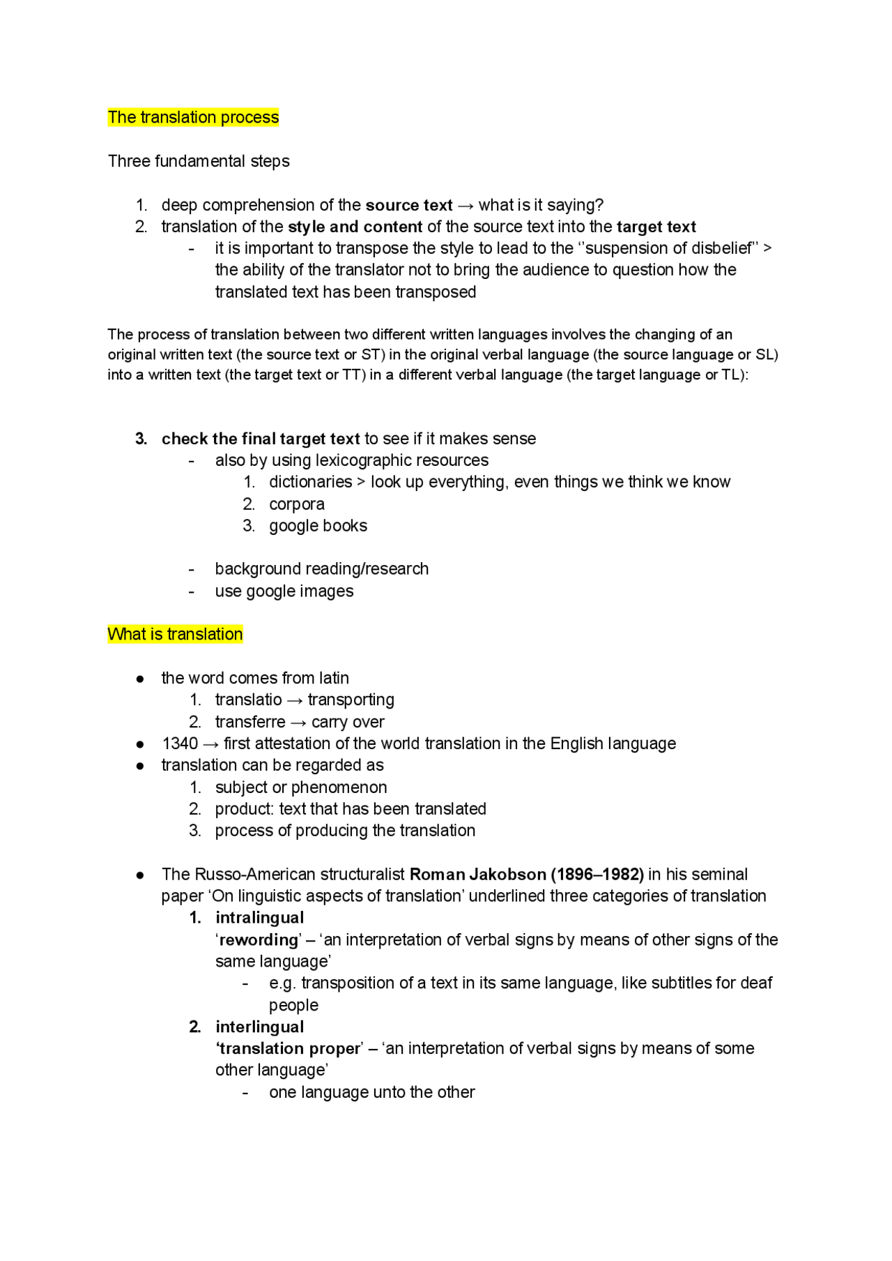 Lingua Inglese Modulo A 2021 2022 Llem Docsity