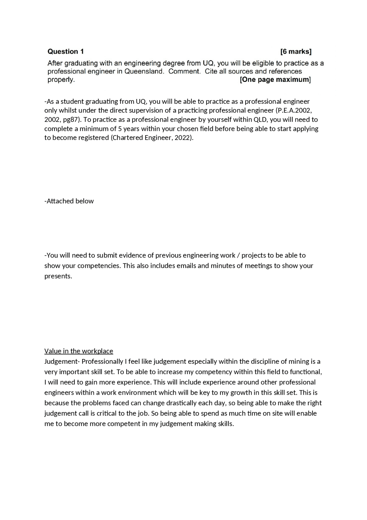 Engg4900 ass 2 university of queensland | Summaries Engineering | Docsity