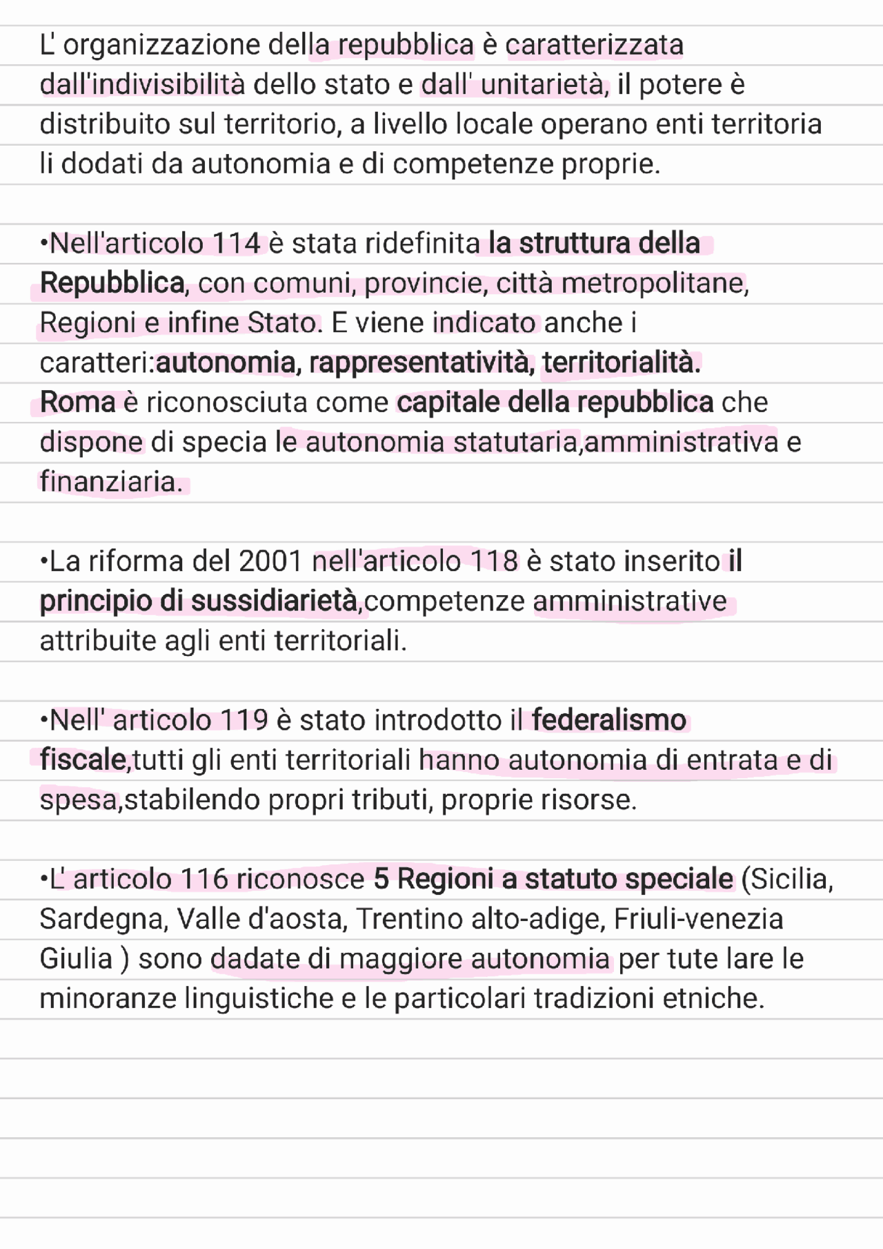 Gli Enti Territoriali Docsity
