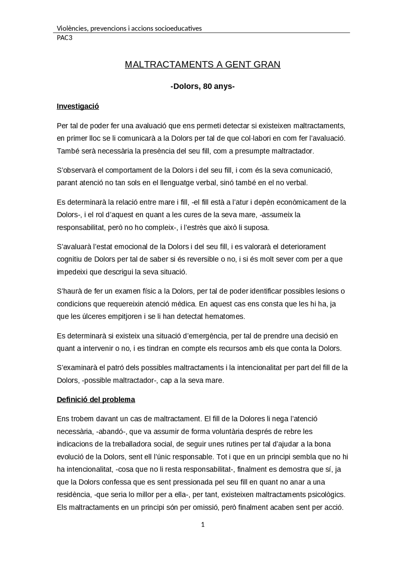 Violències Prevencions I Acció Socioeducativa Pac3 Docsity