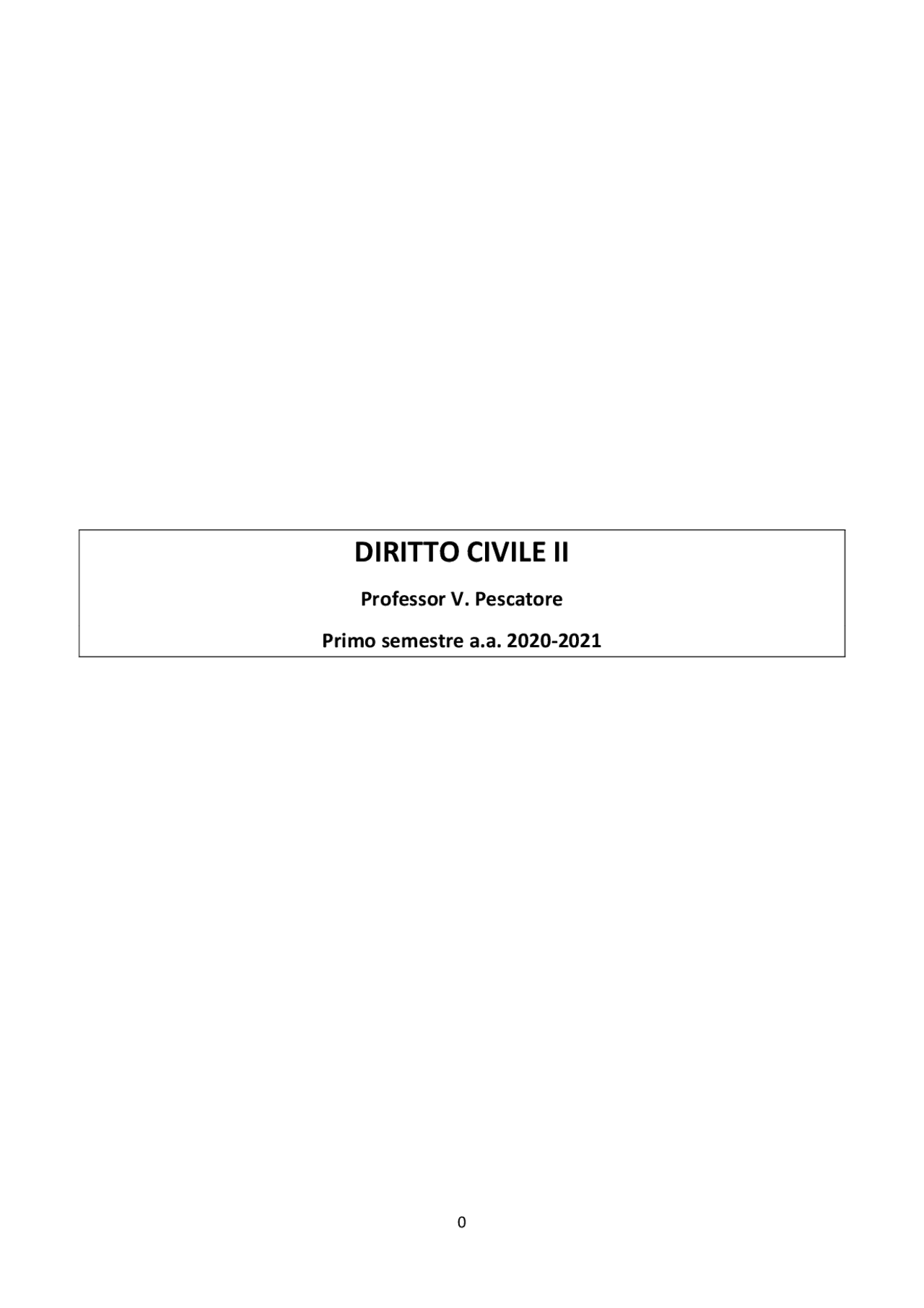 Appunti Diritto Civile Ii Aa 20202021 Docsity