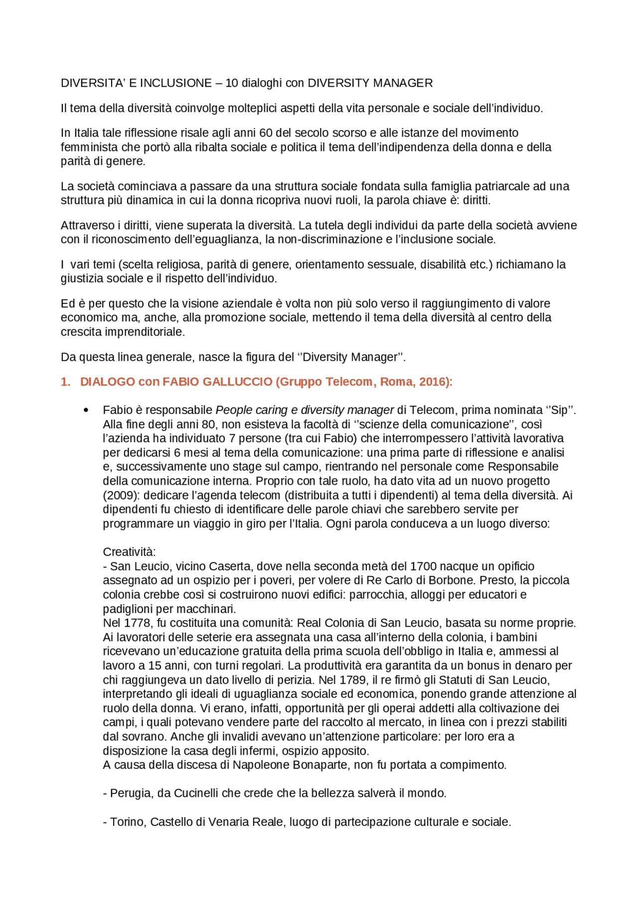 Diversità E Inclusione Sistemi Organizzativi Complessi Nella Società