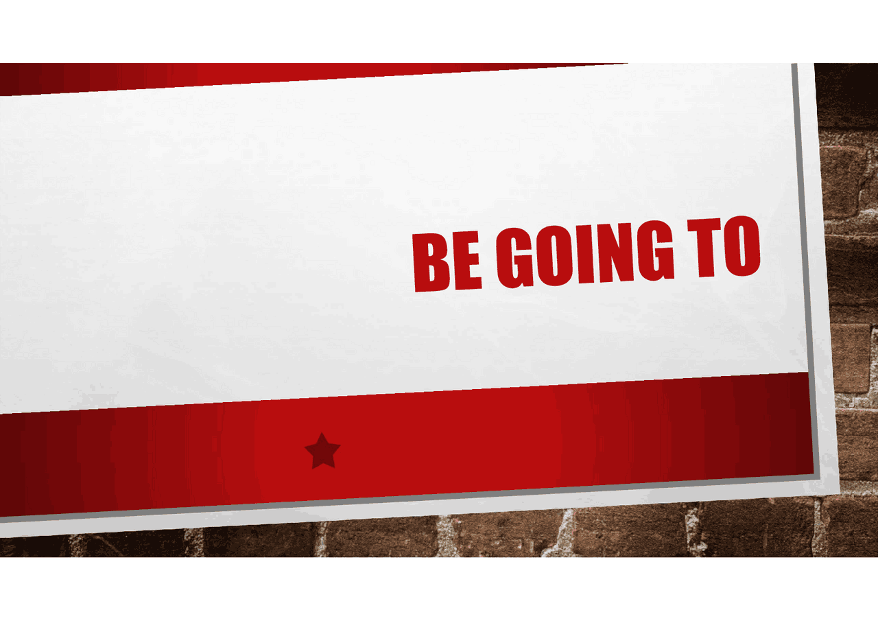 Futuro Con Be Going To E Will Schemi E Mappe Concettuali Di Inglese