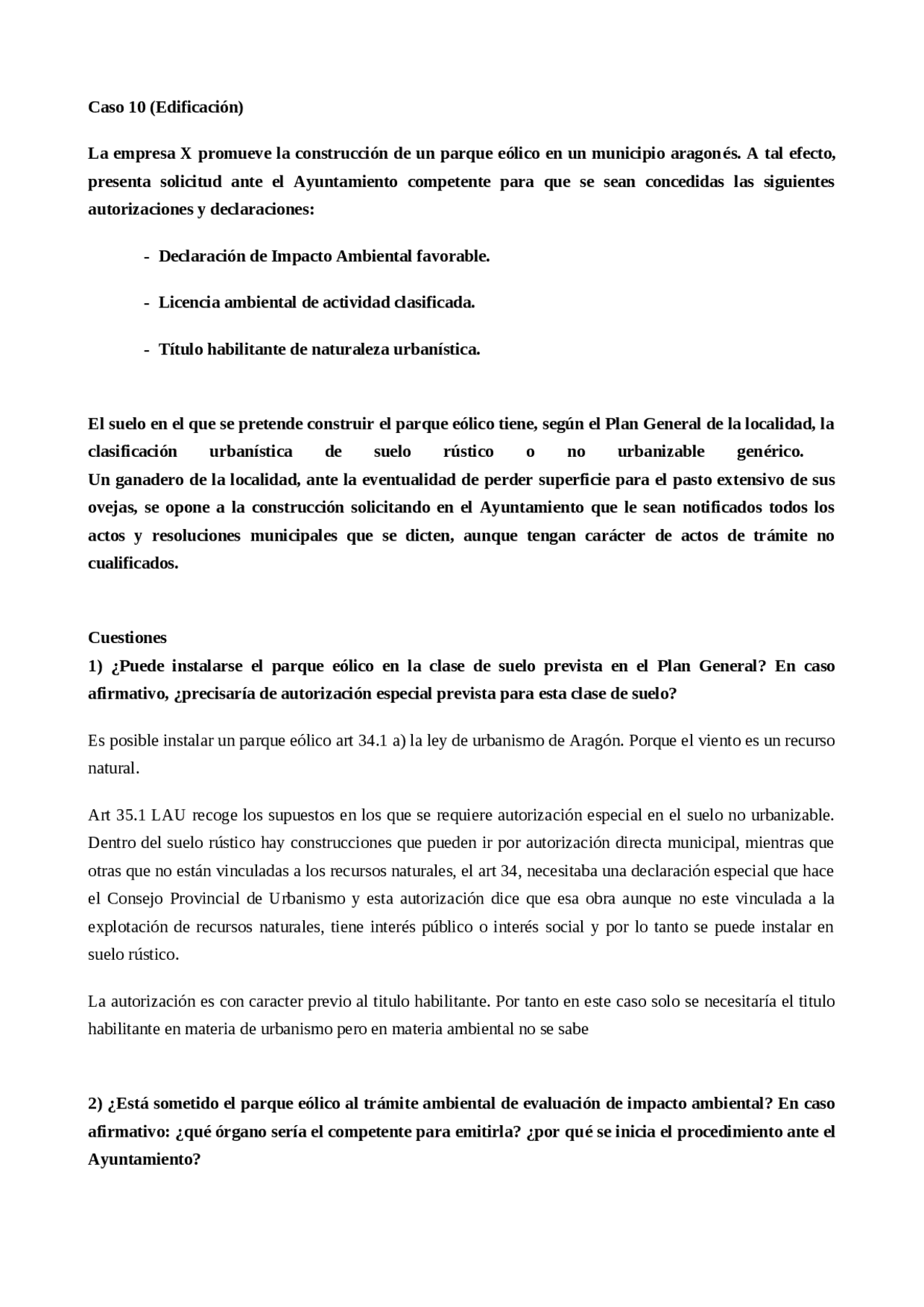 Práctica 10 De Derecho Ambiental Docsity
