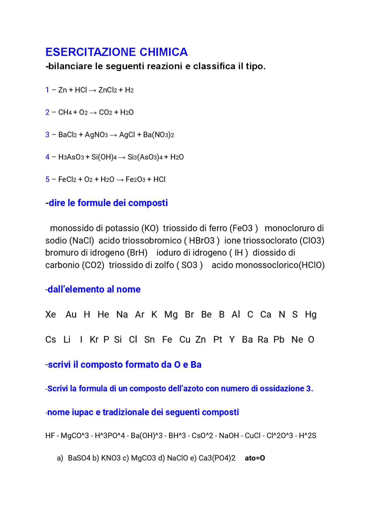 Esercitazione Sui Bilanci E Le Formule Docsity