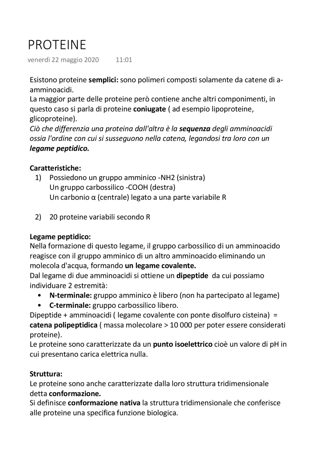 Proteine Per MaturitÀ Docsity