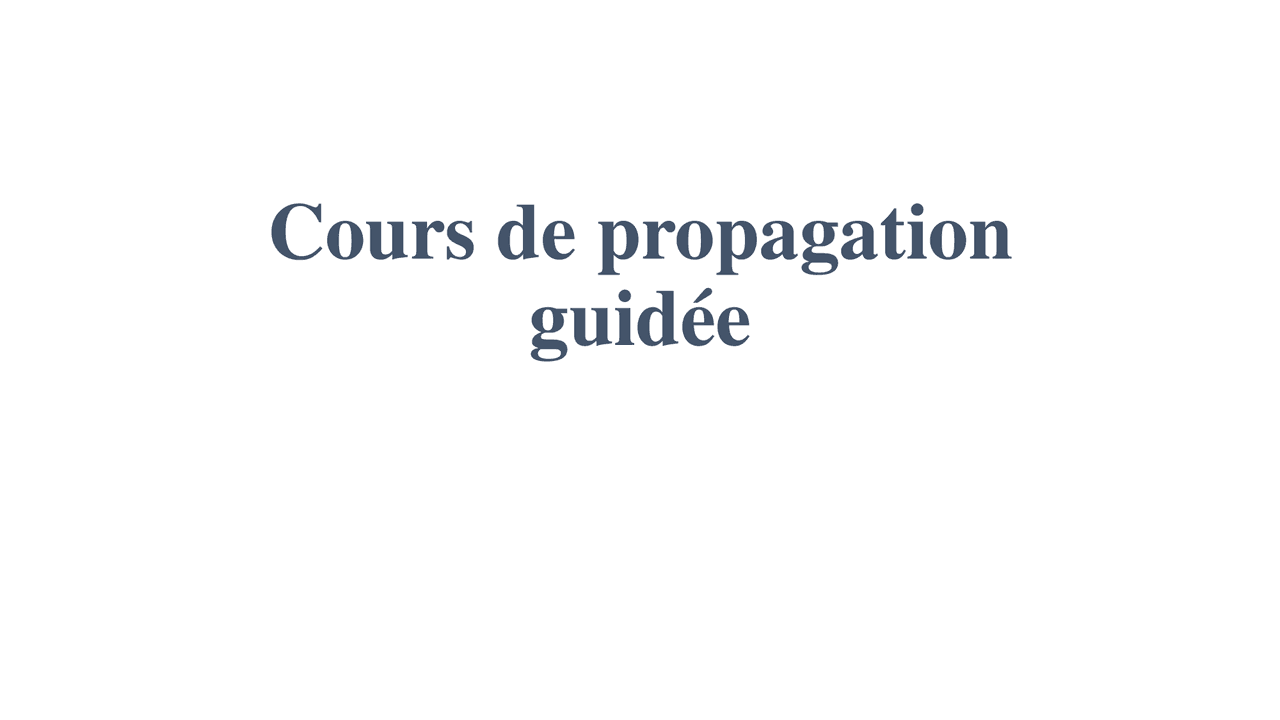 Propagation Guidée Cours Schemes And Mind Maps Antennas And Radiowave Propagation Docsity