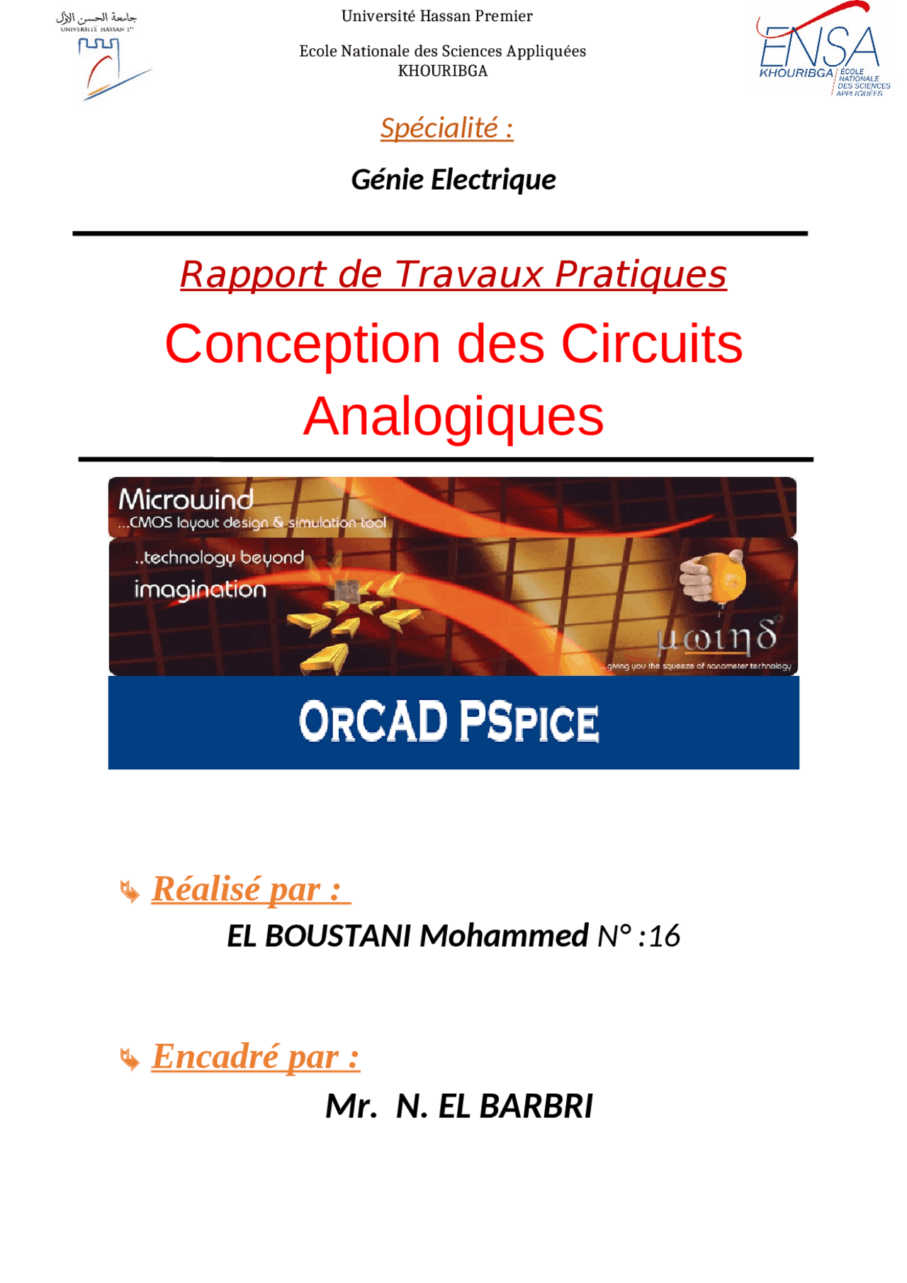 Tp Conception Analogique Docsity