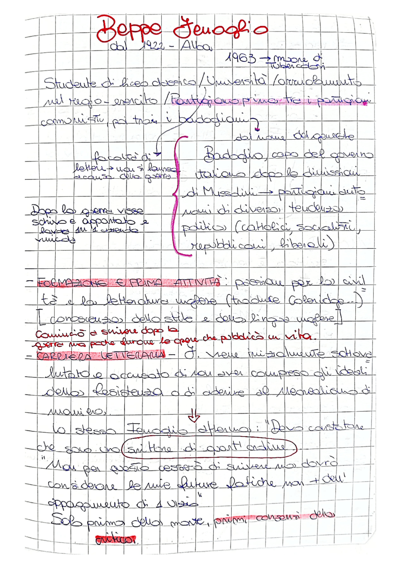 Beppe Fenoglio Docsity