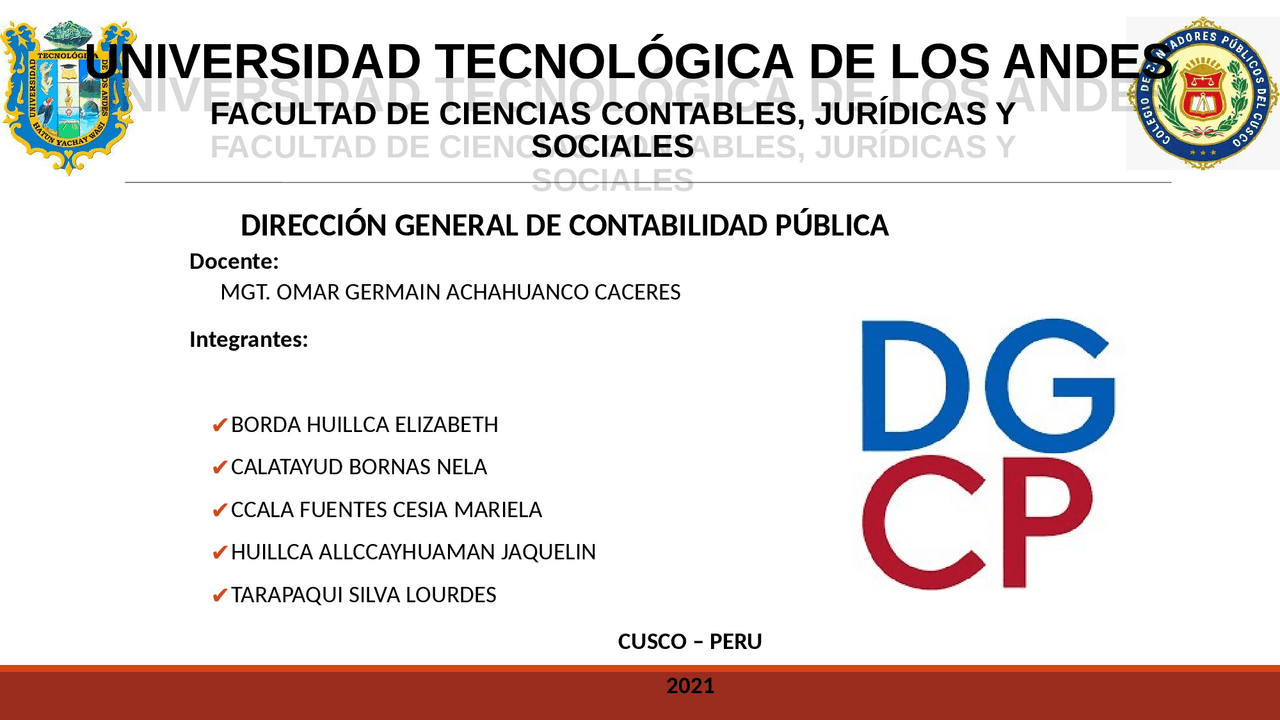 Dirección General de Contabilidad Publica | Diapositivas de Contabilidad Pública | Docsity