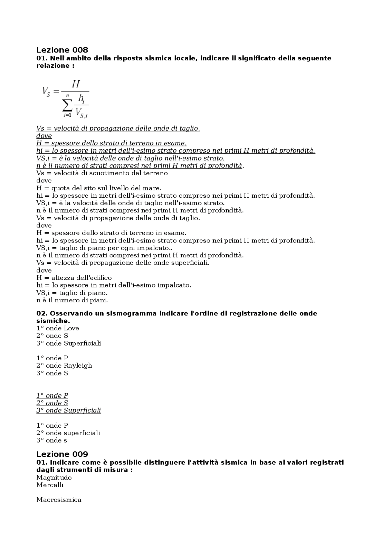 Complementi di progetto di strutture chiuse e corrette - Docsity