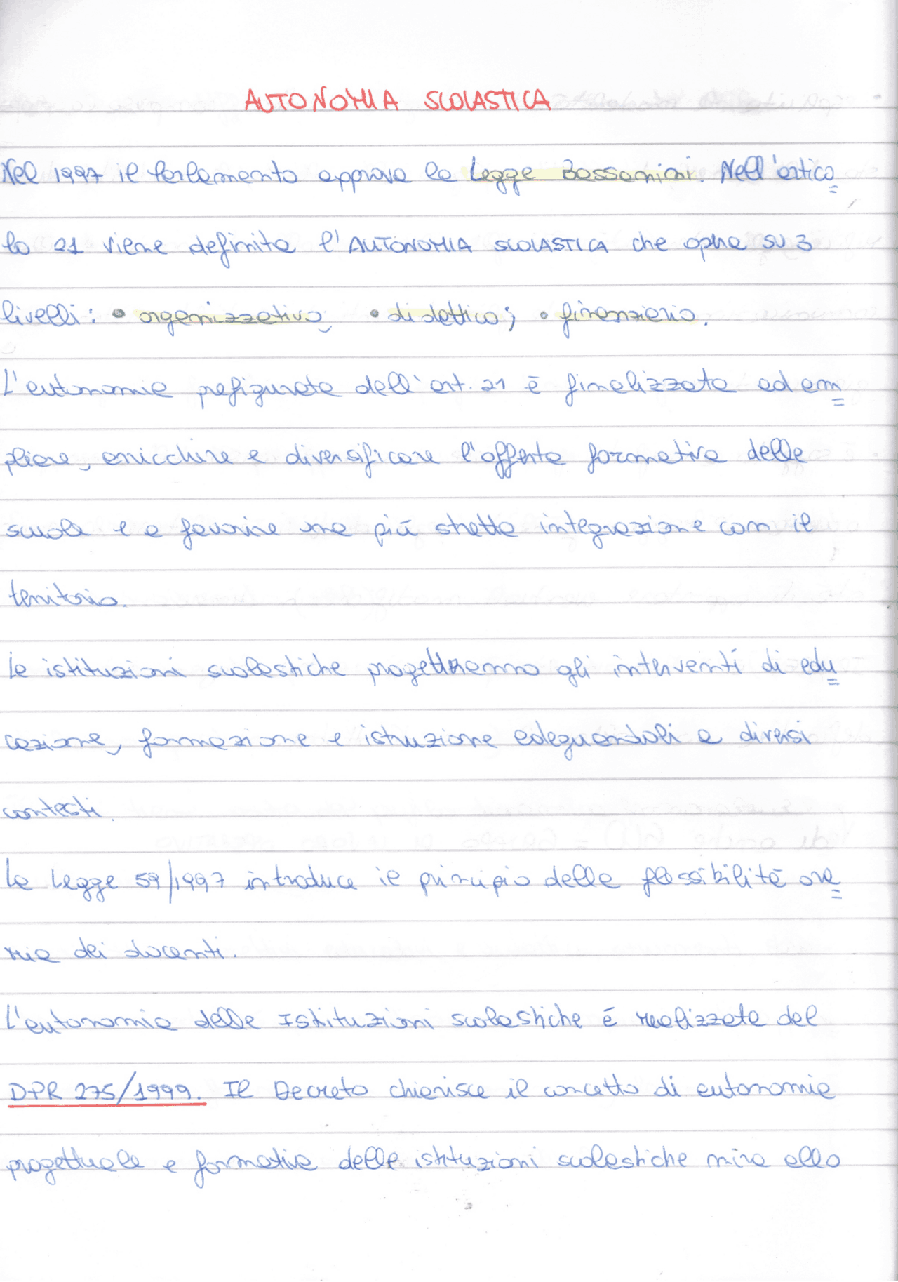 Tracce Prova Scritta Specializzazione Sostegno Docsity
