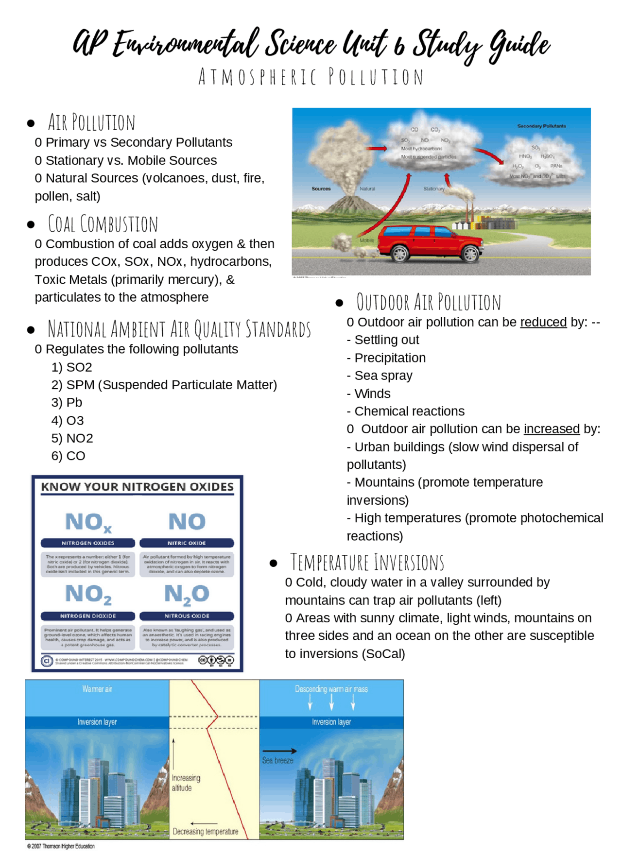 APES unit 7 Study Guide - Docsity