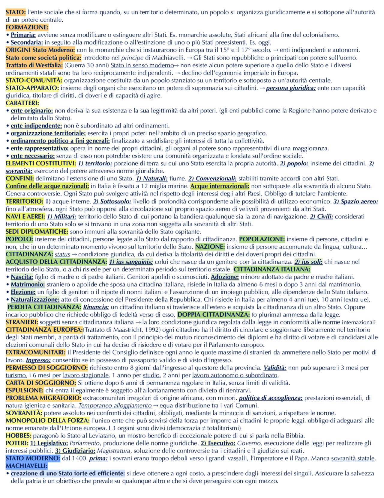Lo Stato Hobbes Locke Docsity