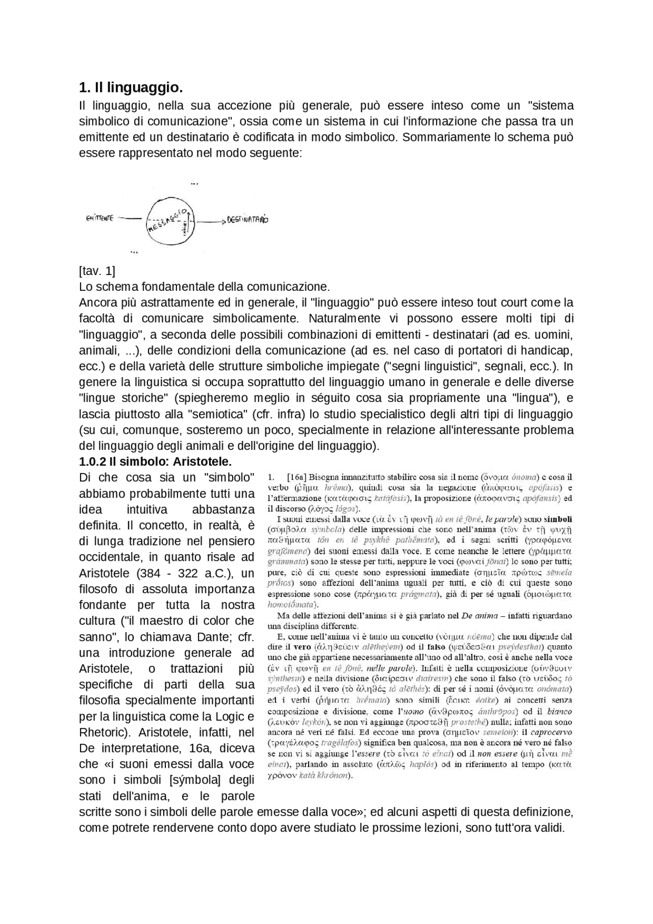 Html Completo Linguistica Generale Docsity