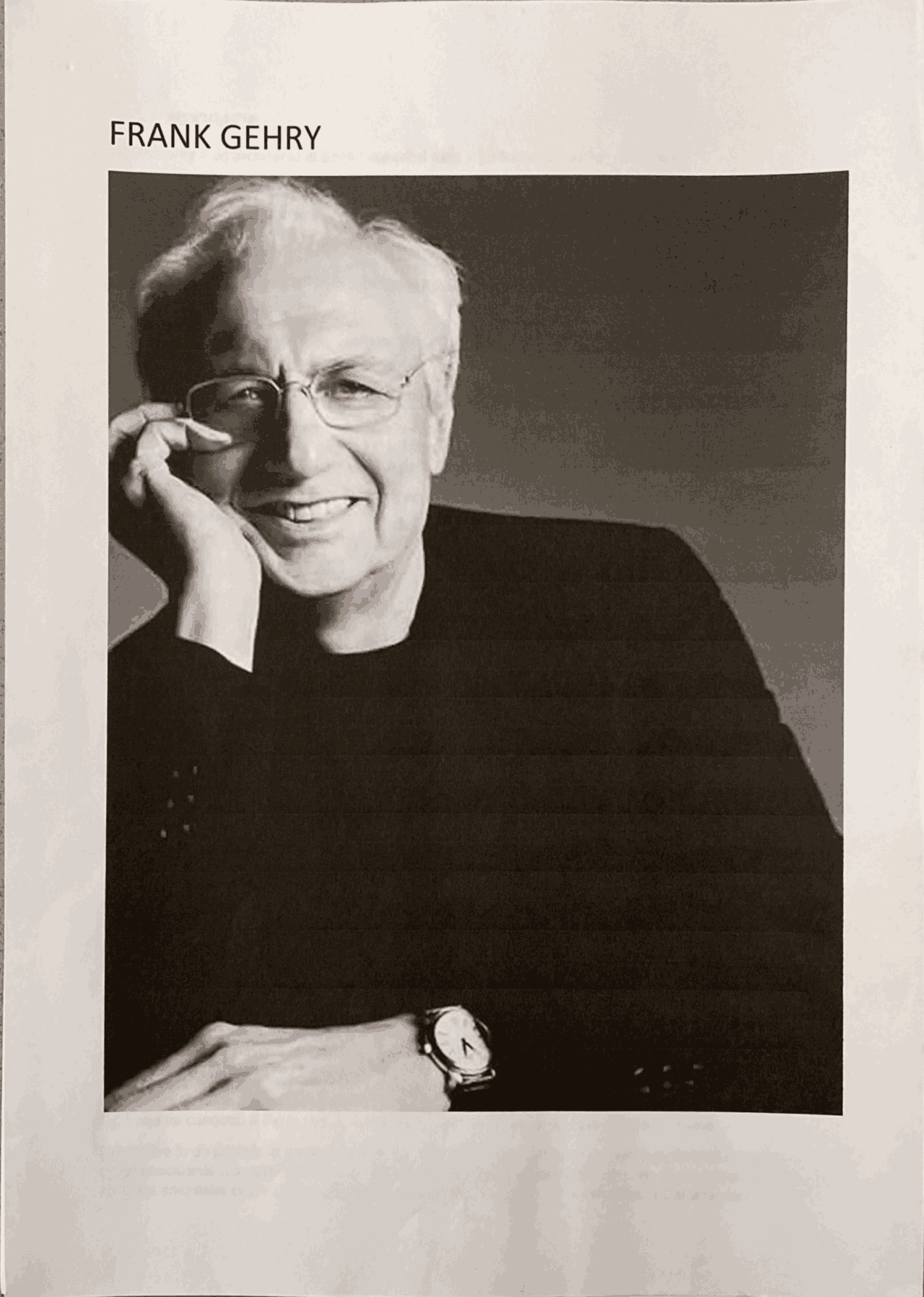 Frank Ghery, vita e opere. - Docsity