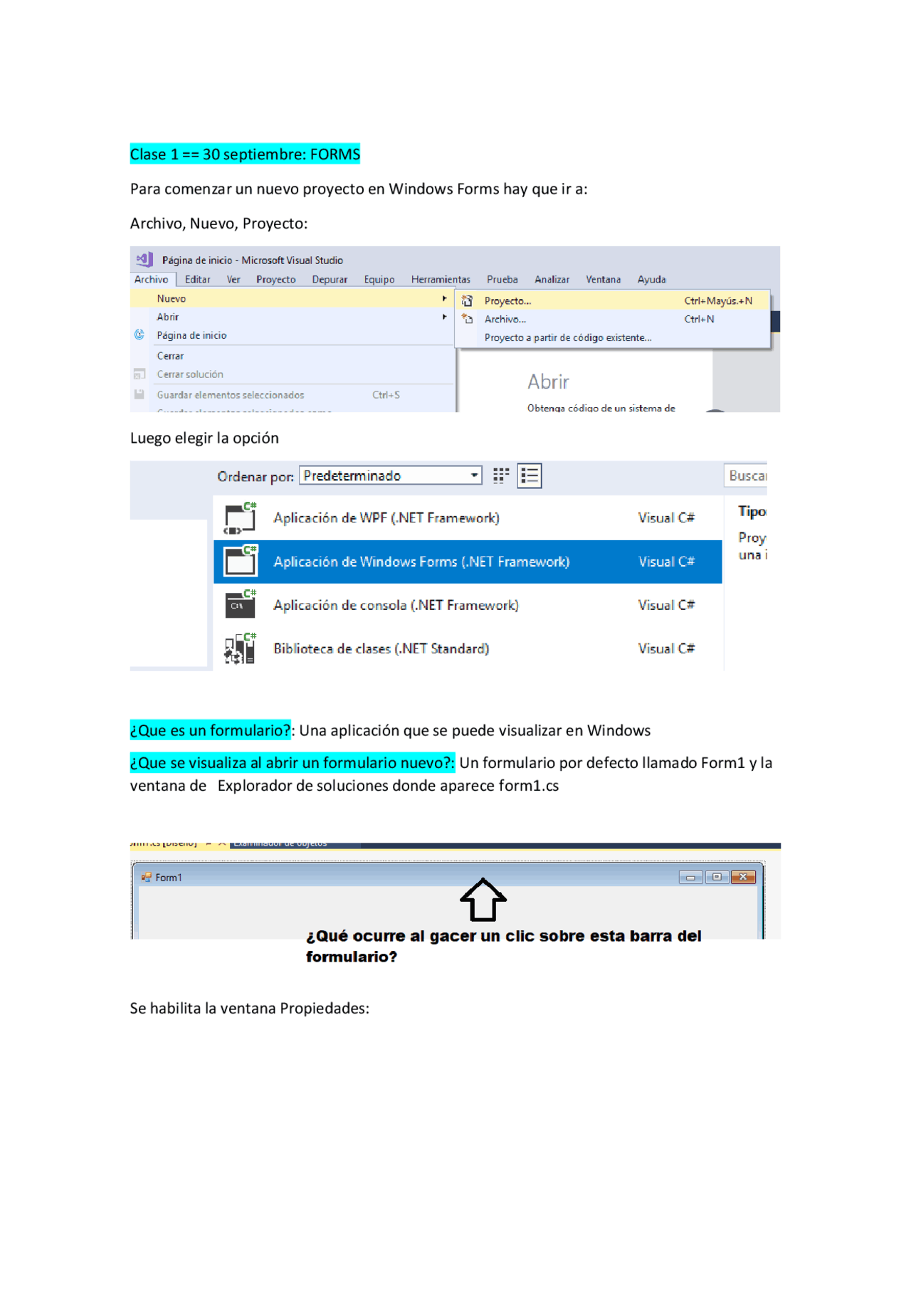 Clase sobre formularios - Docsity