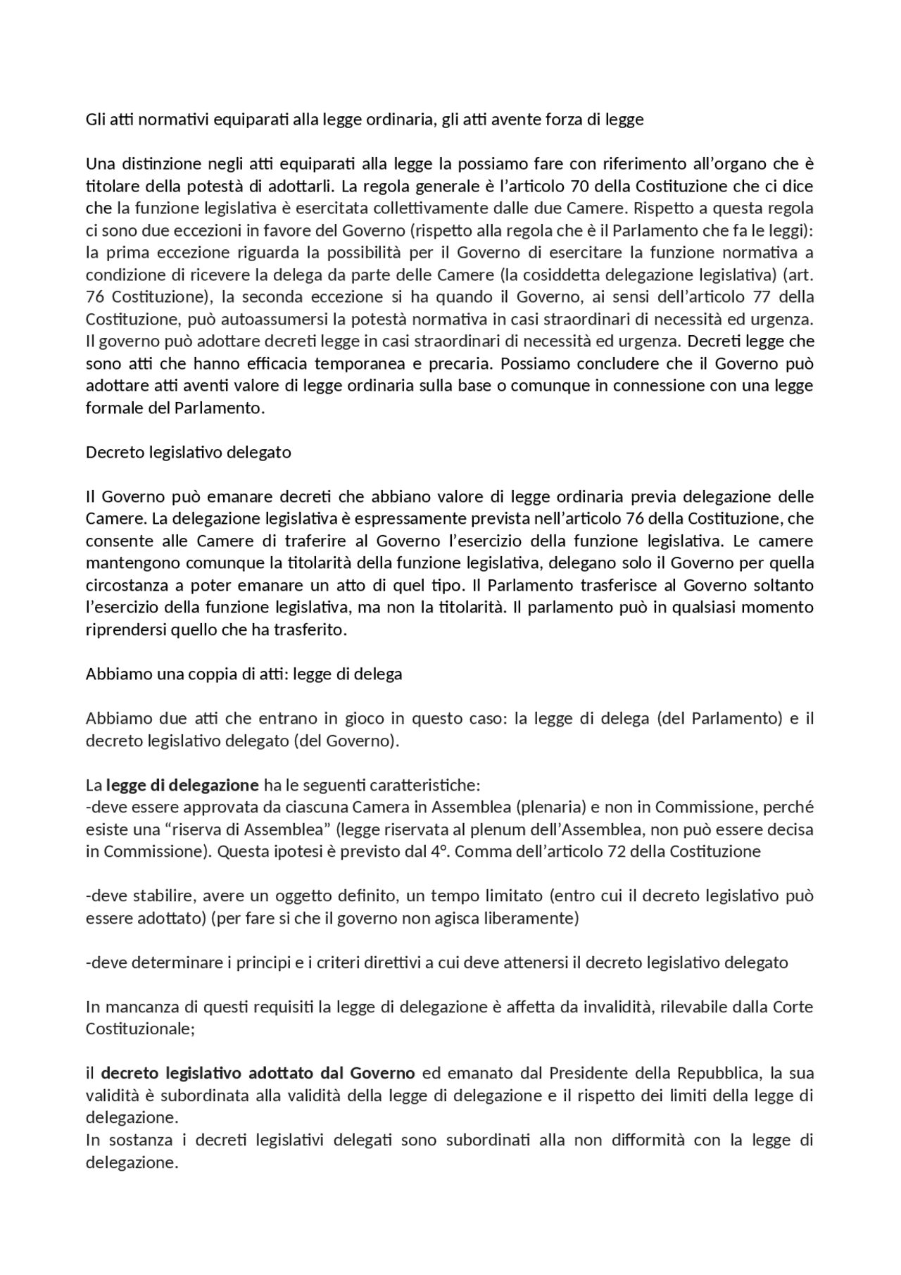Diritto Pubblico Sintesi Docsity