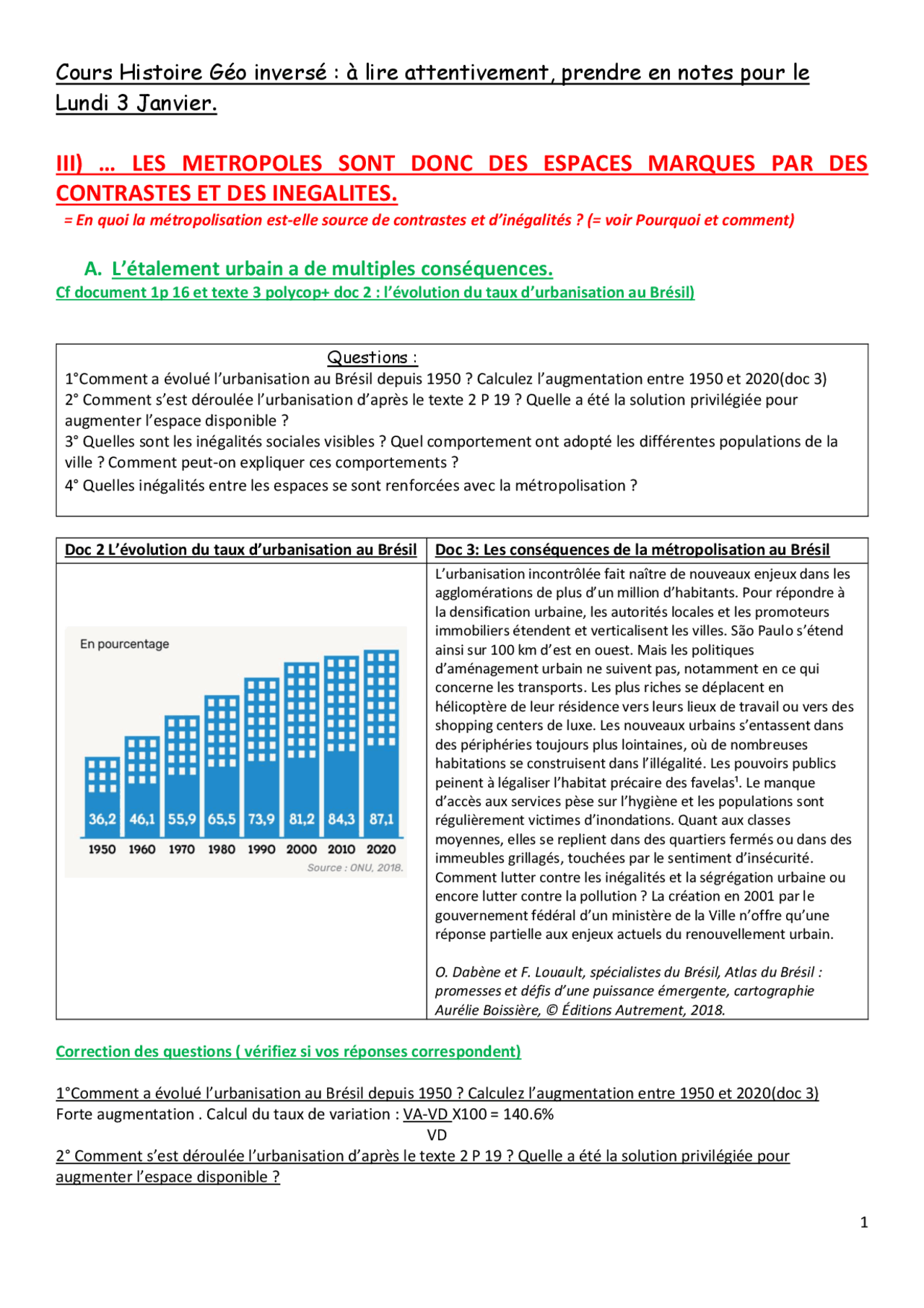 Cours histoire programme de premiere | Notes Français | Docsity