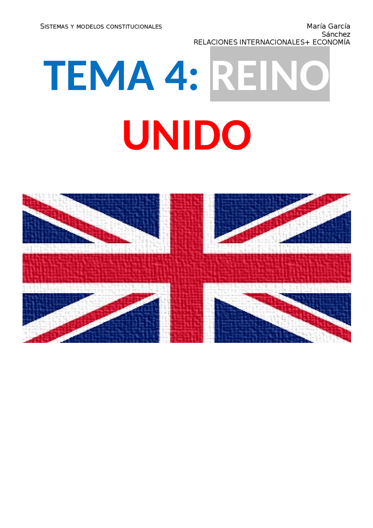 Reino Unido: todo lo que necesitas saber - Docsity