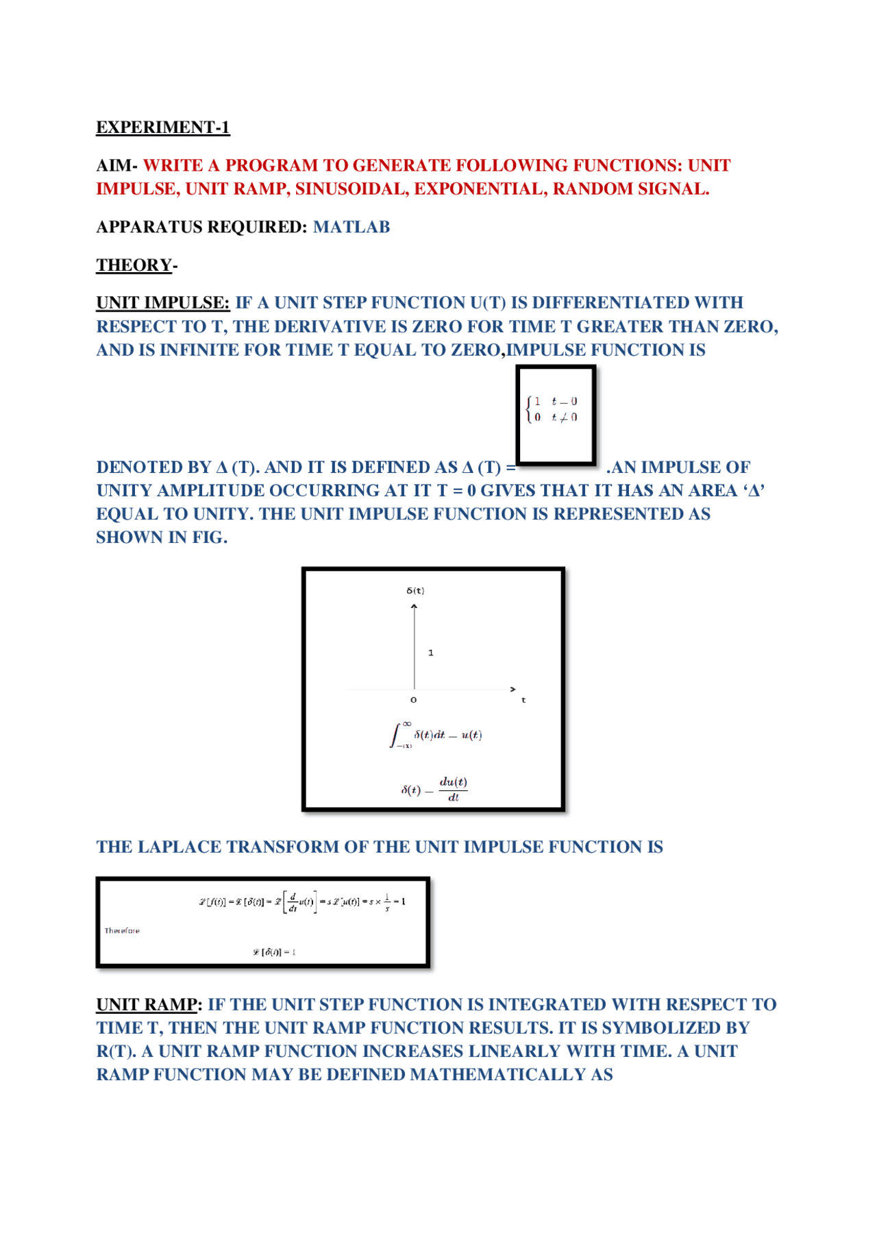 Signal System And Networking Docsity