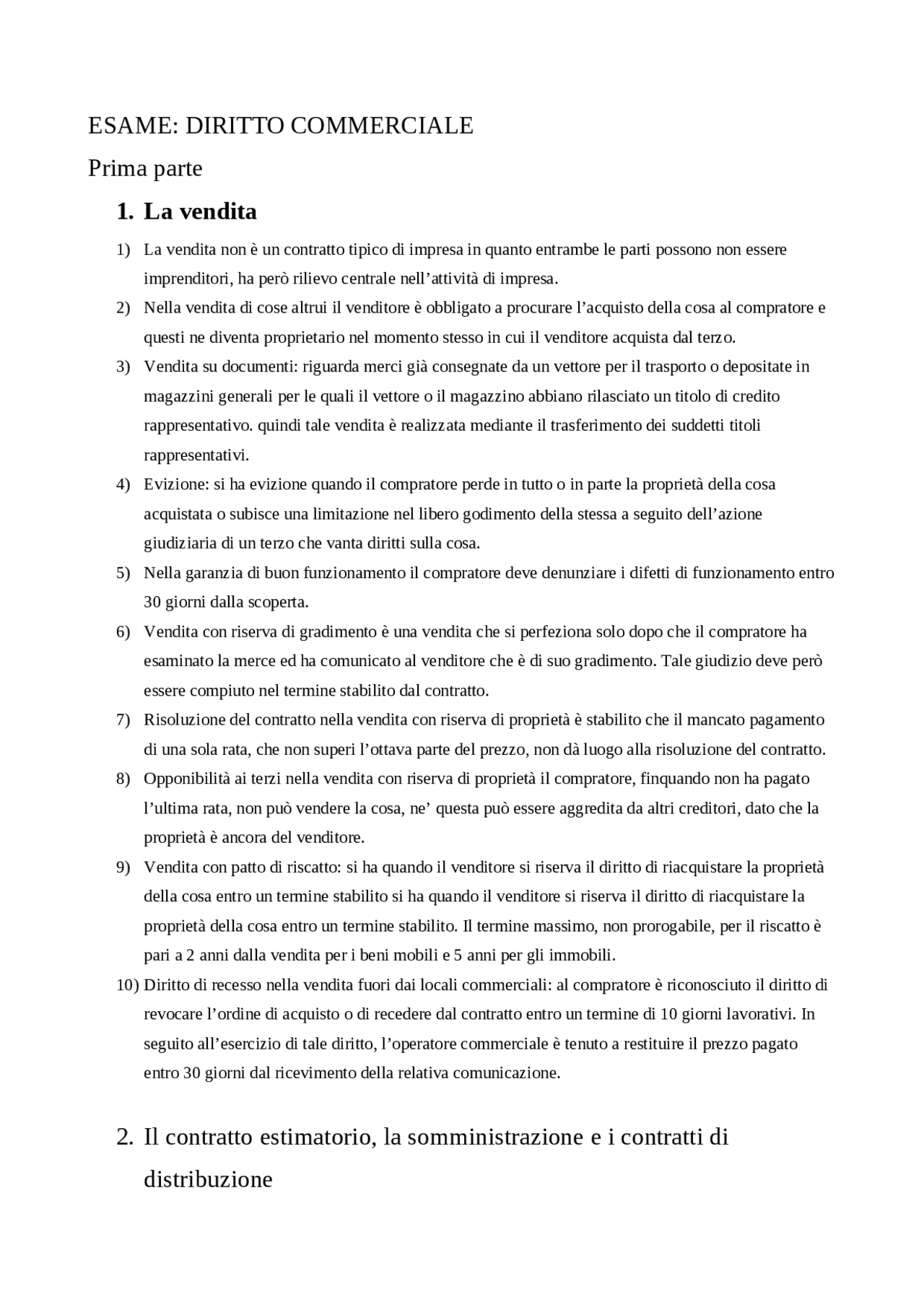 DOMANDE ESAME DIRITTO COMMERCIALE PEGASO | Panieri di Diritto Commerciale | Docsity