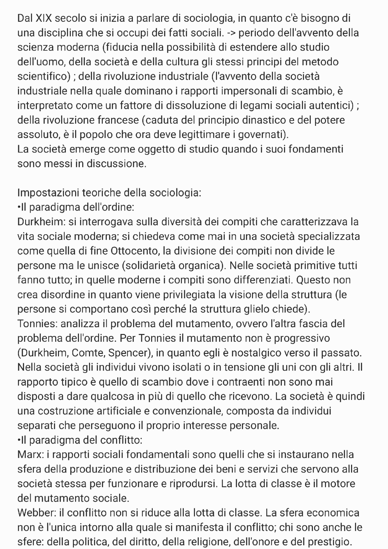 Elementi di Sociologia | Sintesi del corso di Sociologia | Docsity