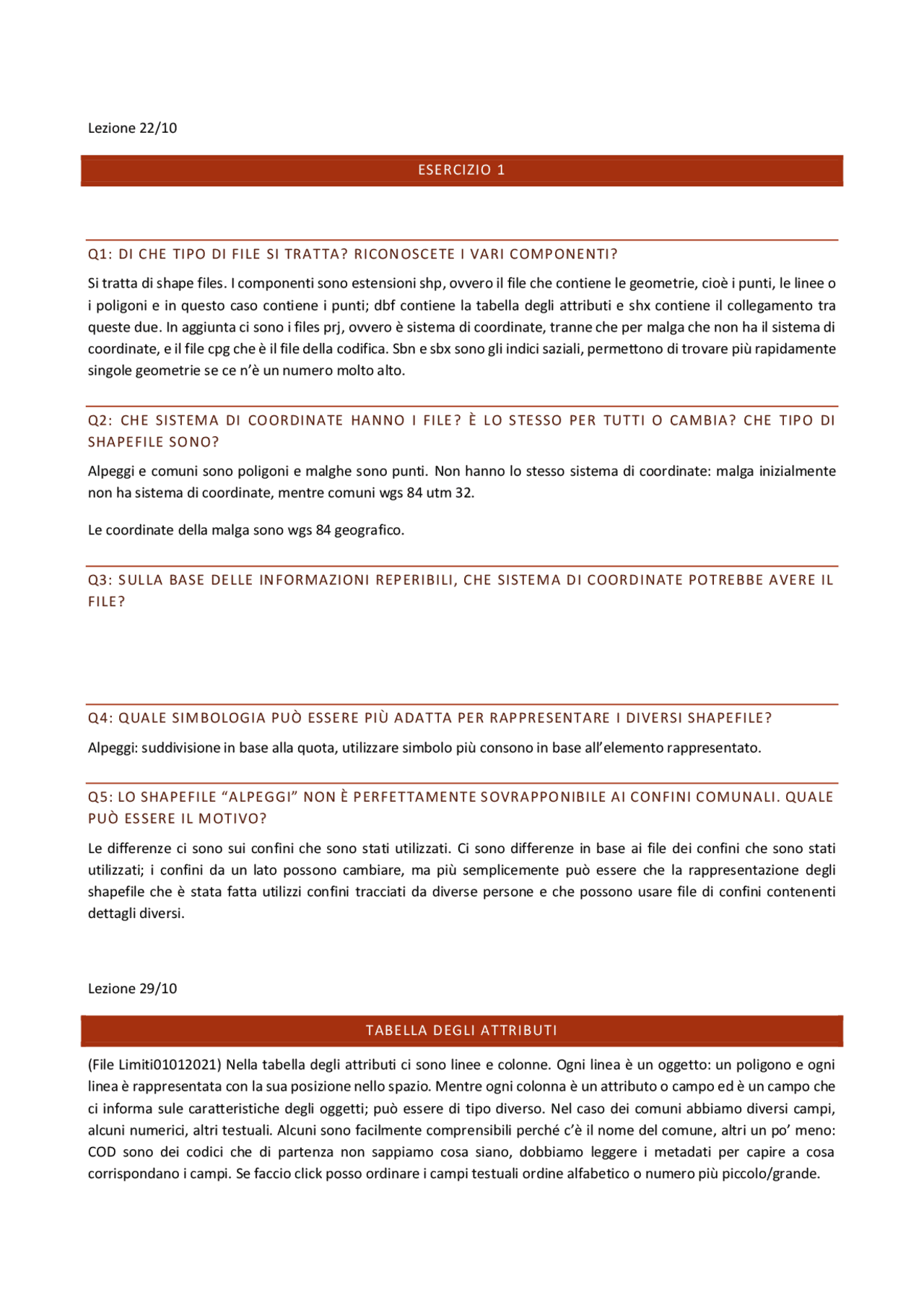 Appunti Delle Lezioni Pratiche Appunti Di Sistemi Informativi Docsity